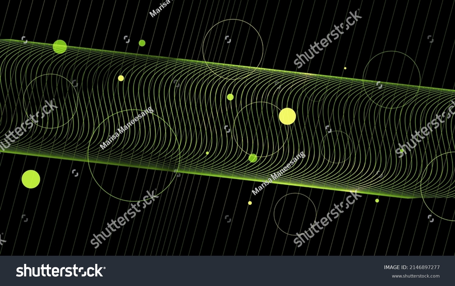 Complex Curve Lines Background Circles Stock Vector Royalty Free
