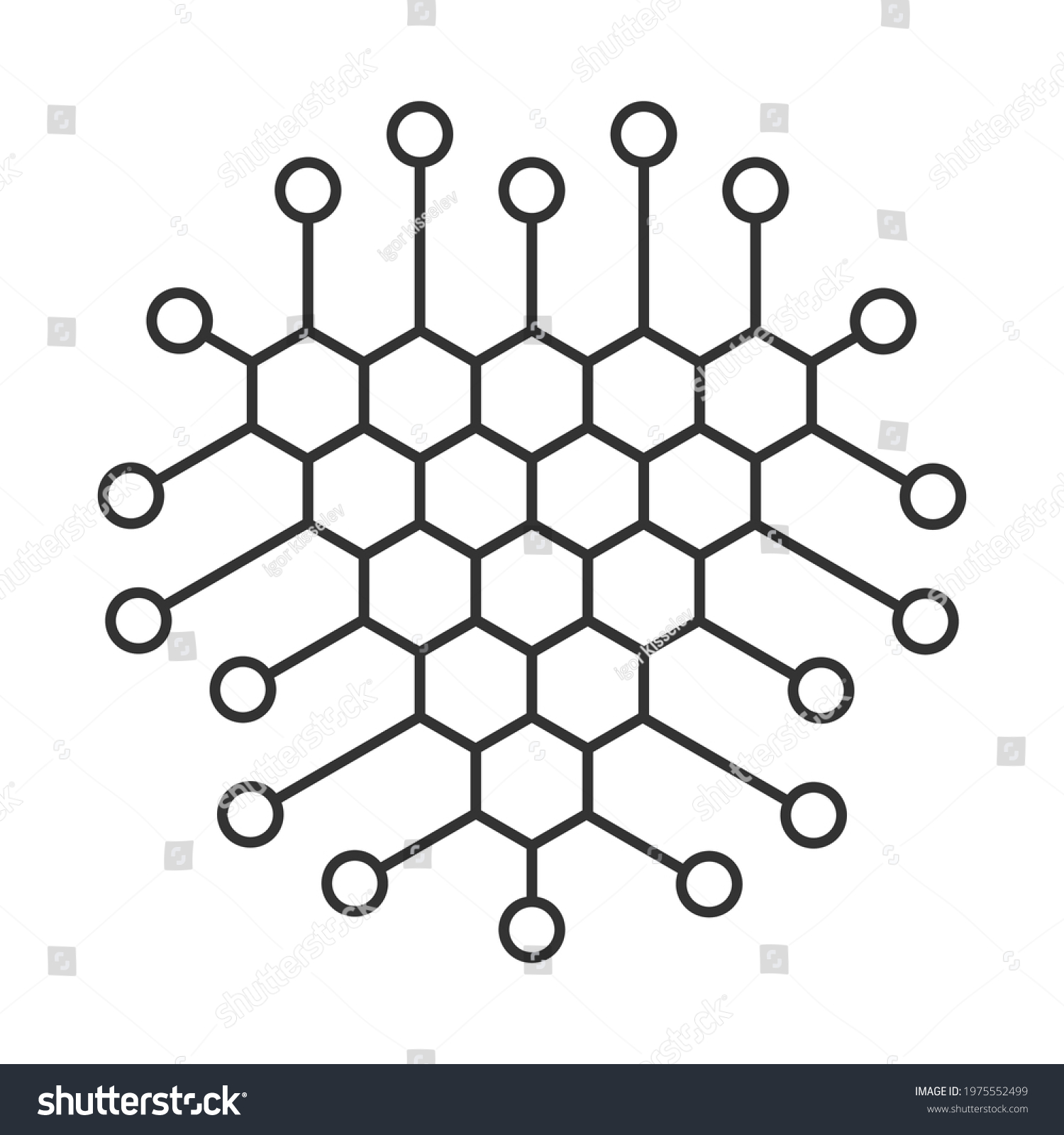 Complex Structure Connecting Modes System Stock Vector (Royalty Free ...
