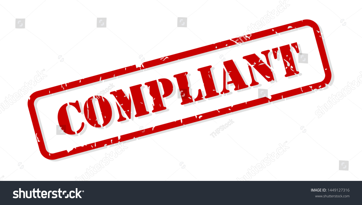 Compliant Red Rubber Stamp Vector Isolated Stock Vector (Royalty Free ...
