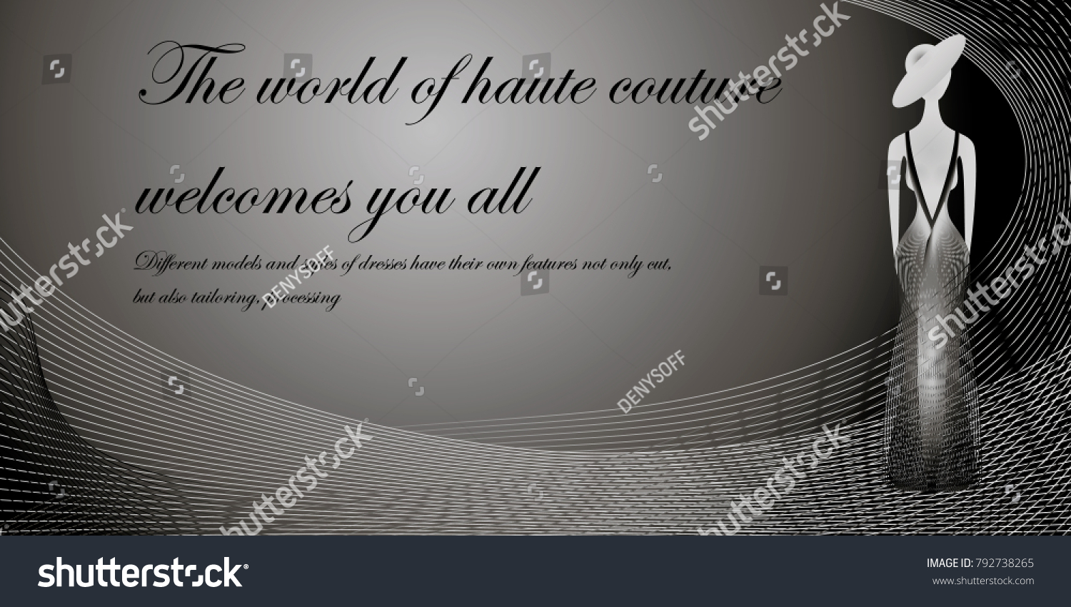 Complimentary Ticket Gray Gradient Stock Vector (Royalty Free) 792738265