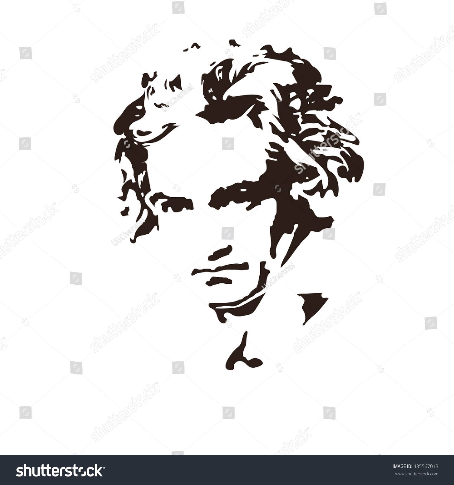 121 Beethoven portrait Stock Vectors, Images & Vector Art | Shutterstock