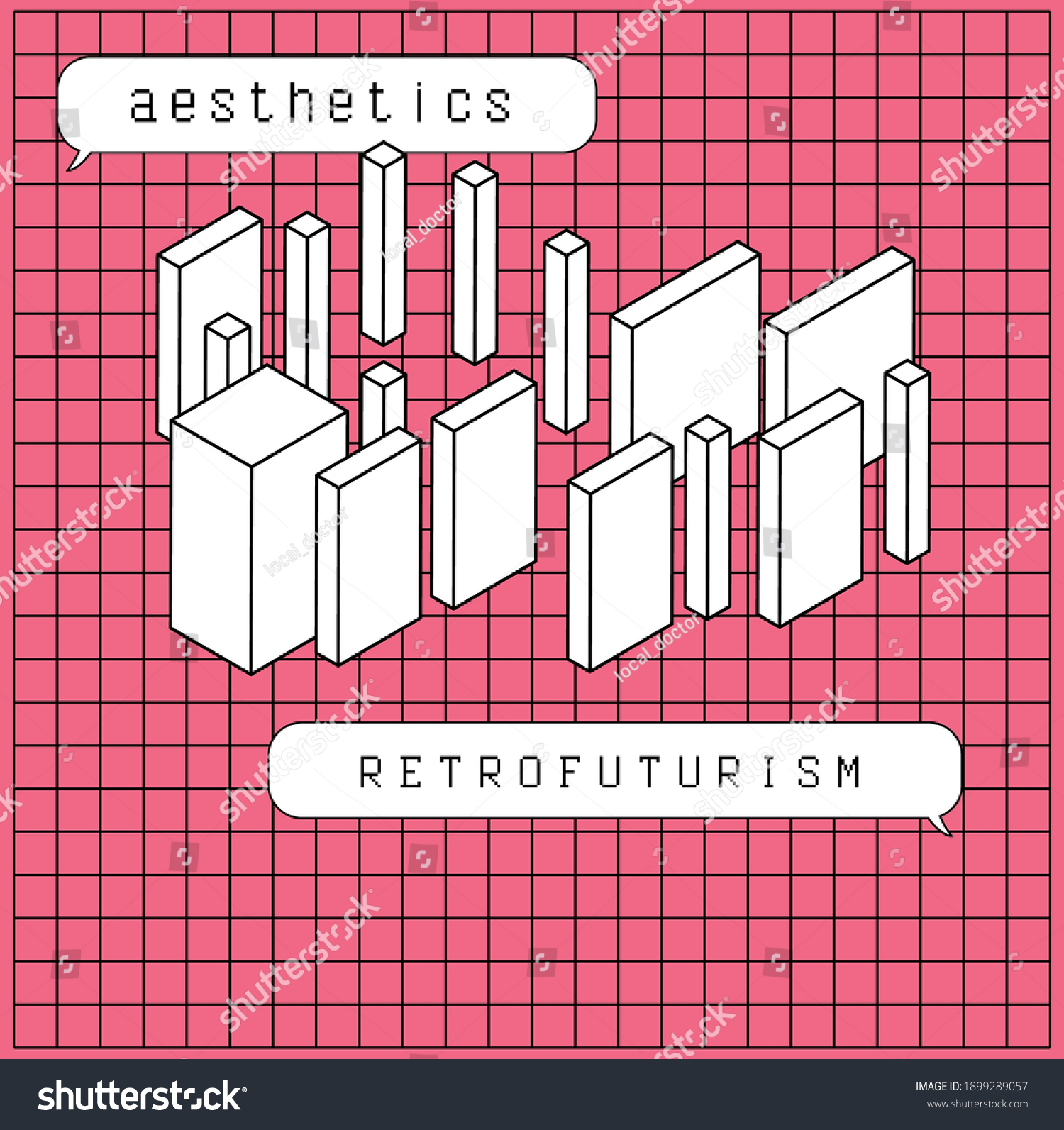 Composition Abstract Graph Plot Chart Concept Stock Vector (Royalty ...