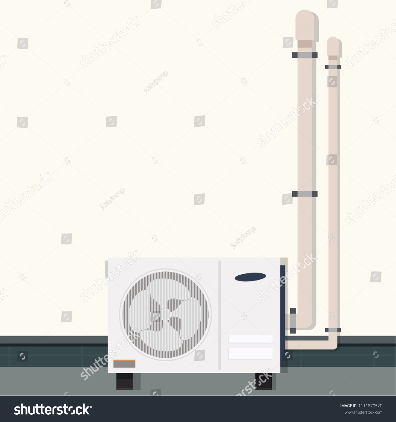 Compressor Air Vector Free Space Text Stock Vector (Royalty Free ...