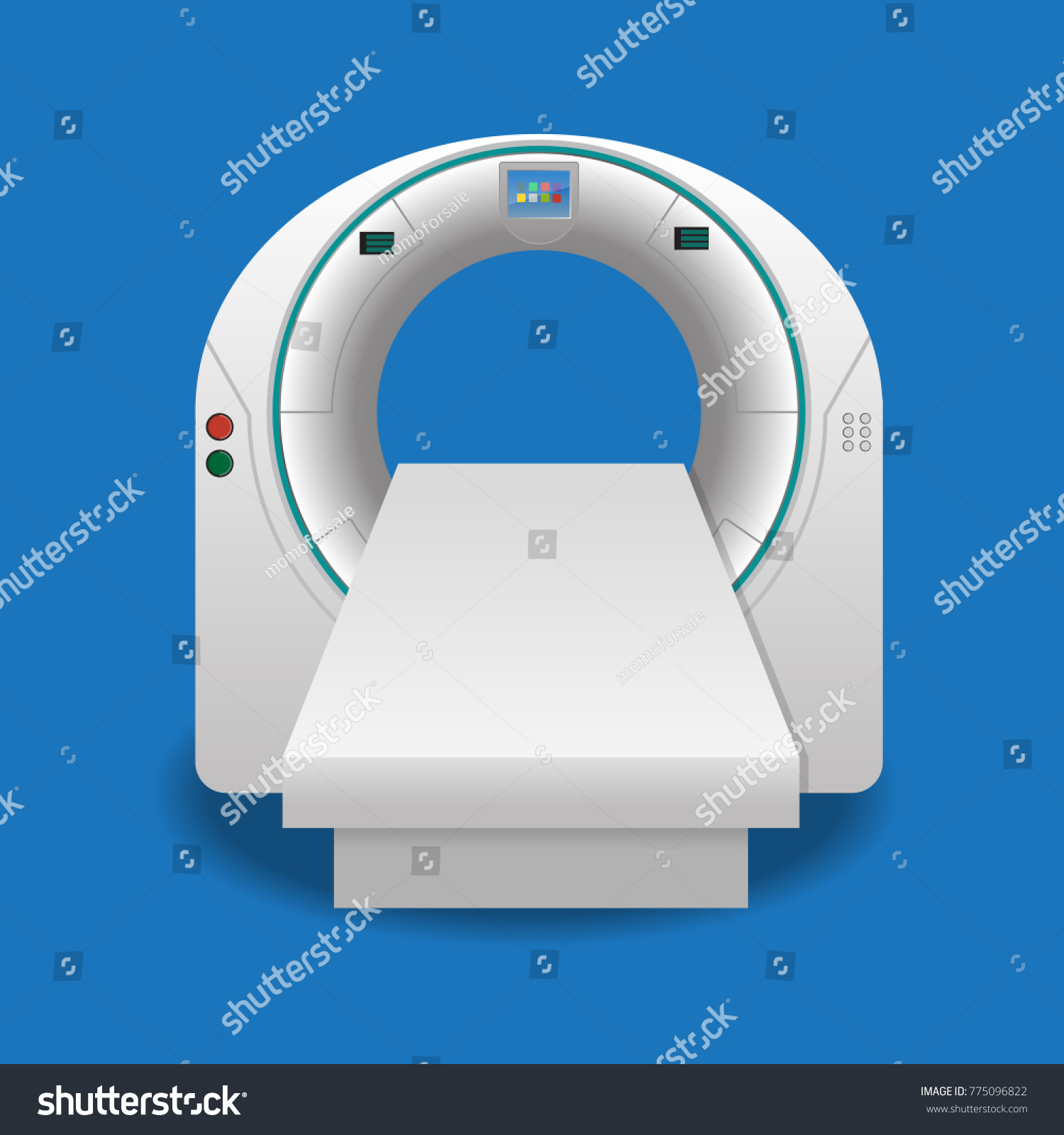 Computed Tomography Computed Axial Tomography Scan Stock Vector ...