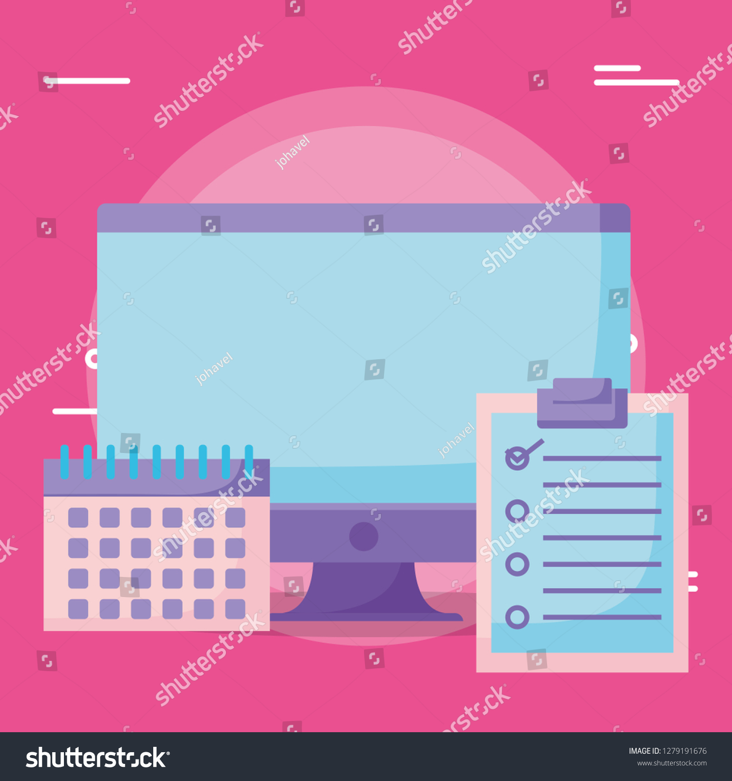 Computer Checklist Design Stock Vector (Royalty Free) 1279191676 ...