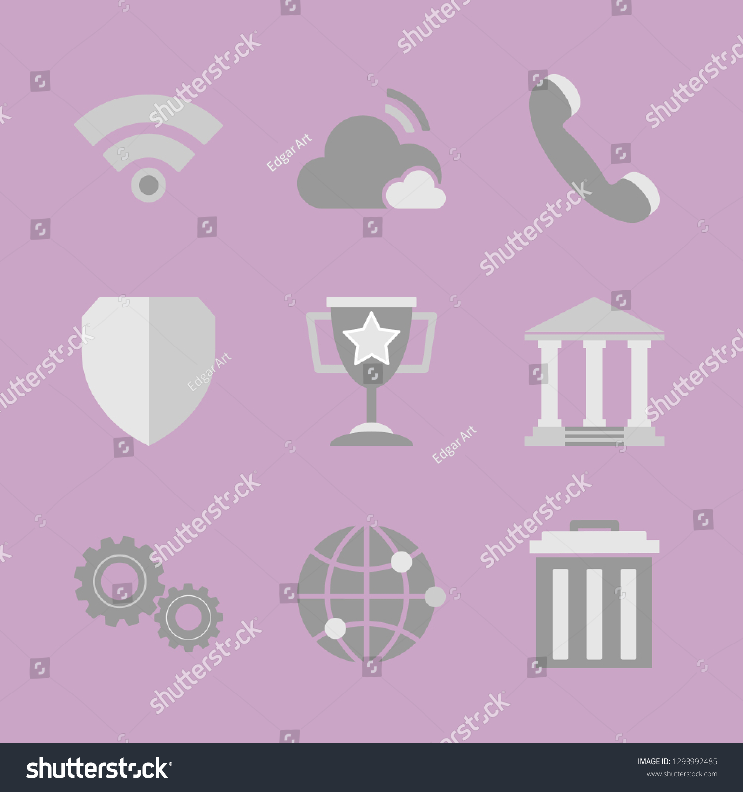Computer Vector Illustration Stock Vector (Royalty Free) 1293992485 ...