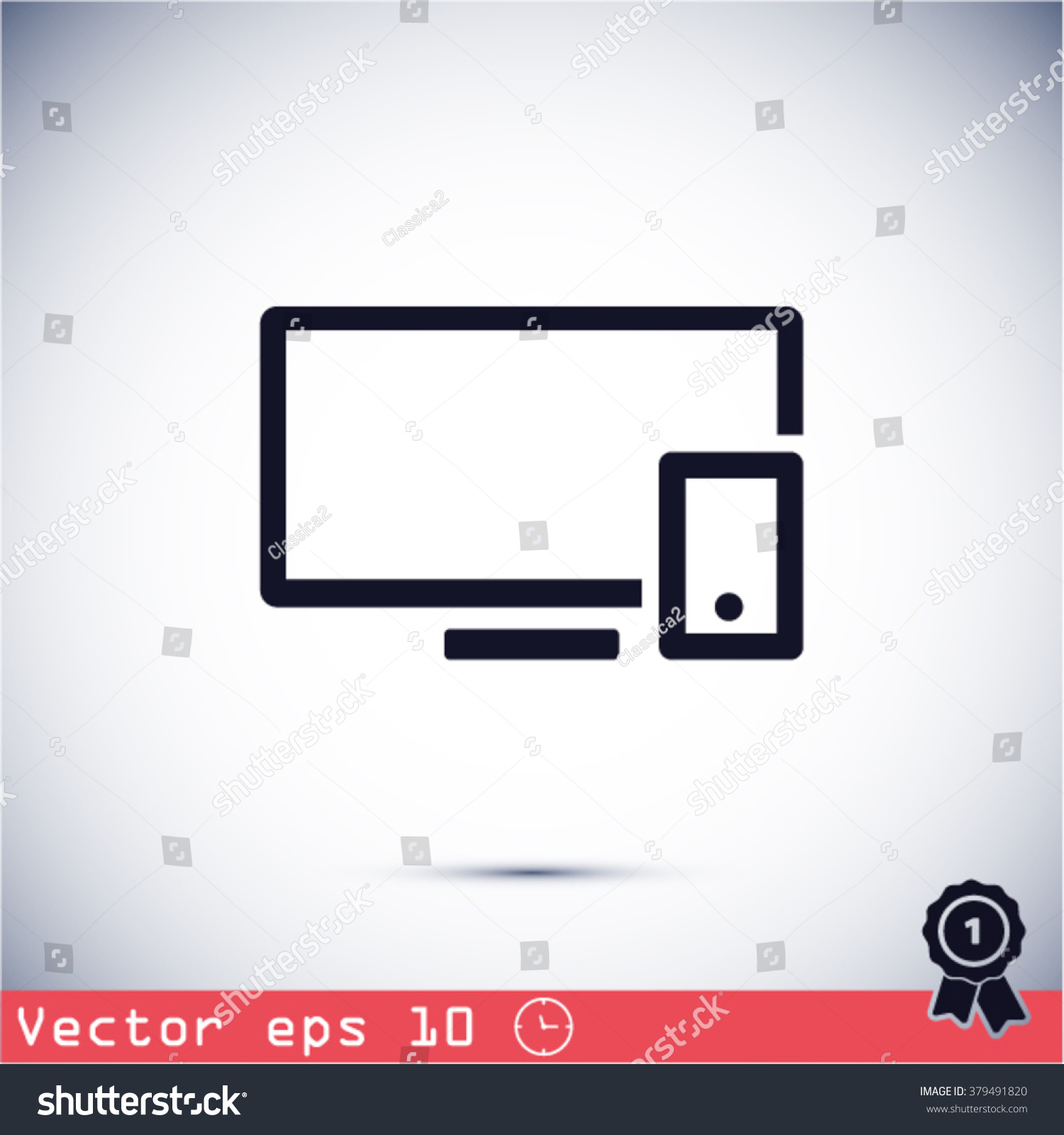 Computer Mobile Phone Icon: เวกเตอร์สต็อก (ปลอดค่าลิขสิทธิ์) 379491820 ...