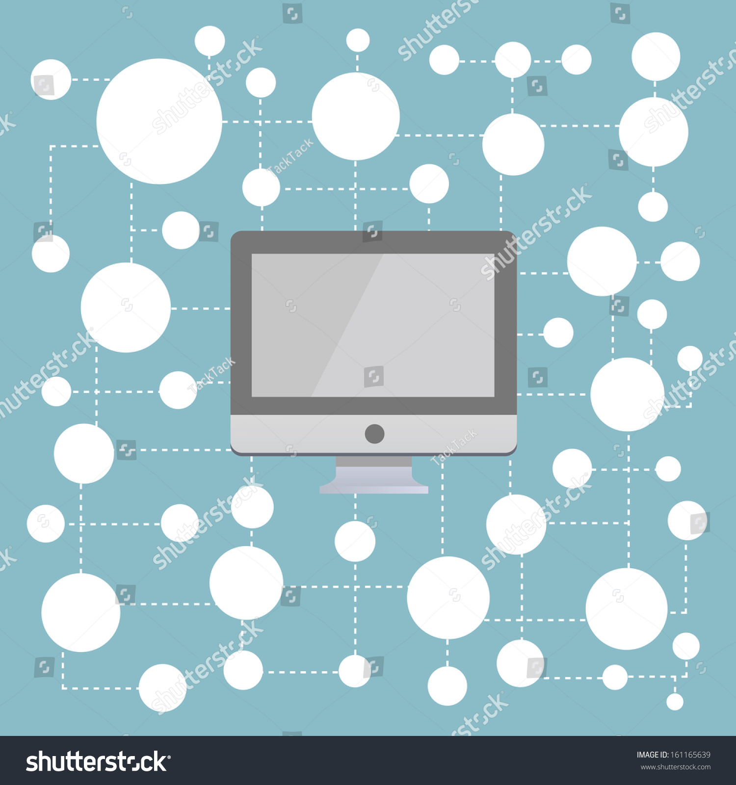 Computer Business Vector Cartoon Style Stock Vector (Royalty Free ...