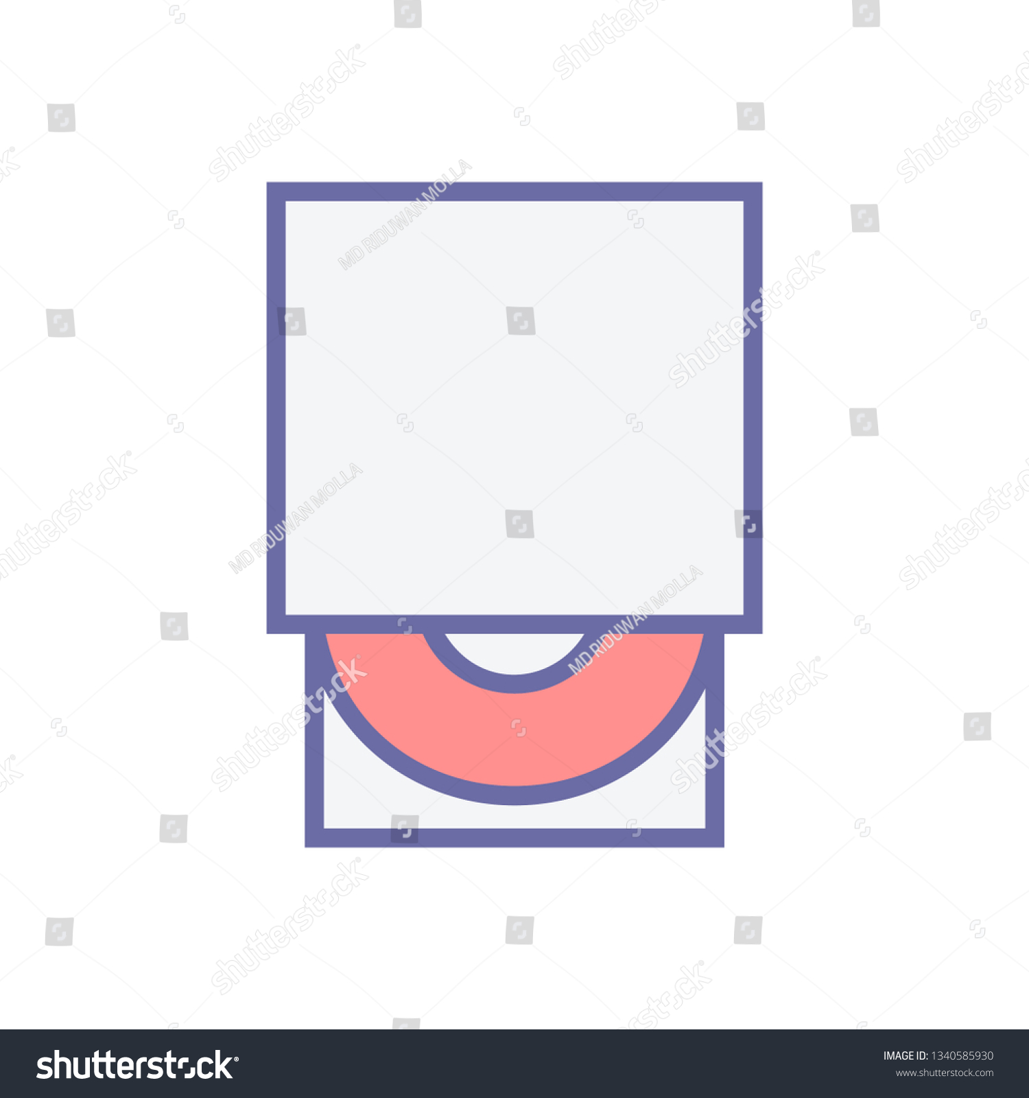 Computer Cd Rom Icon Dvd Driver Stock Vector (Royalty Free) 1340585930 ...