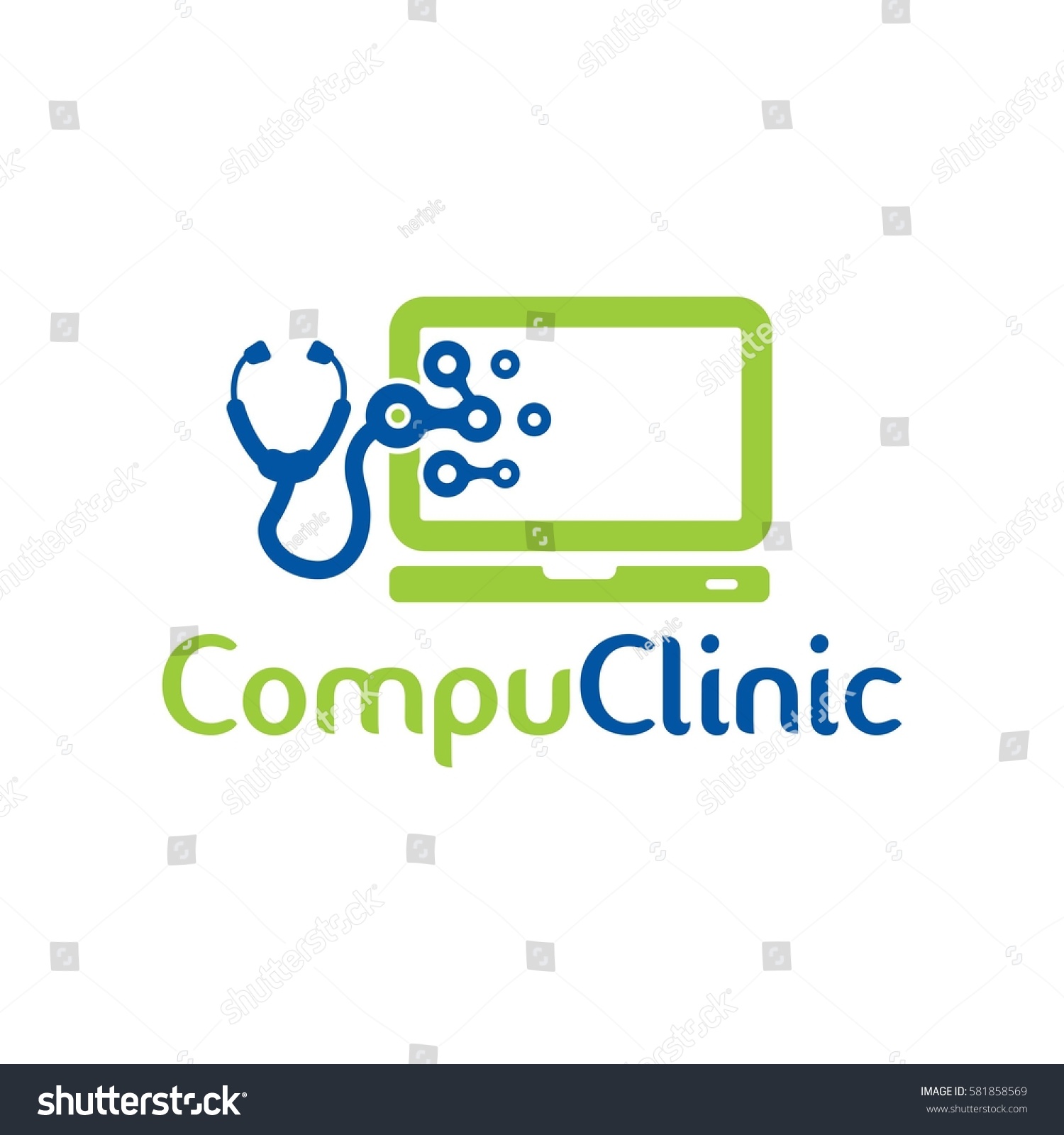 Computer Clinic Logo Stock Vector (Royalty Free) 581858569 - Shutterstock