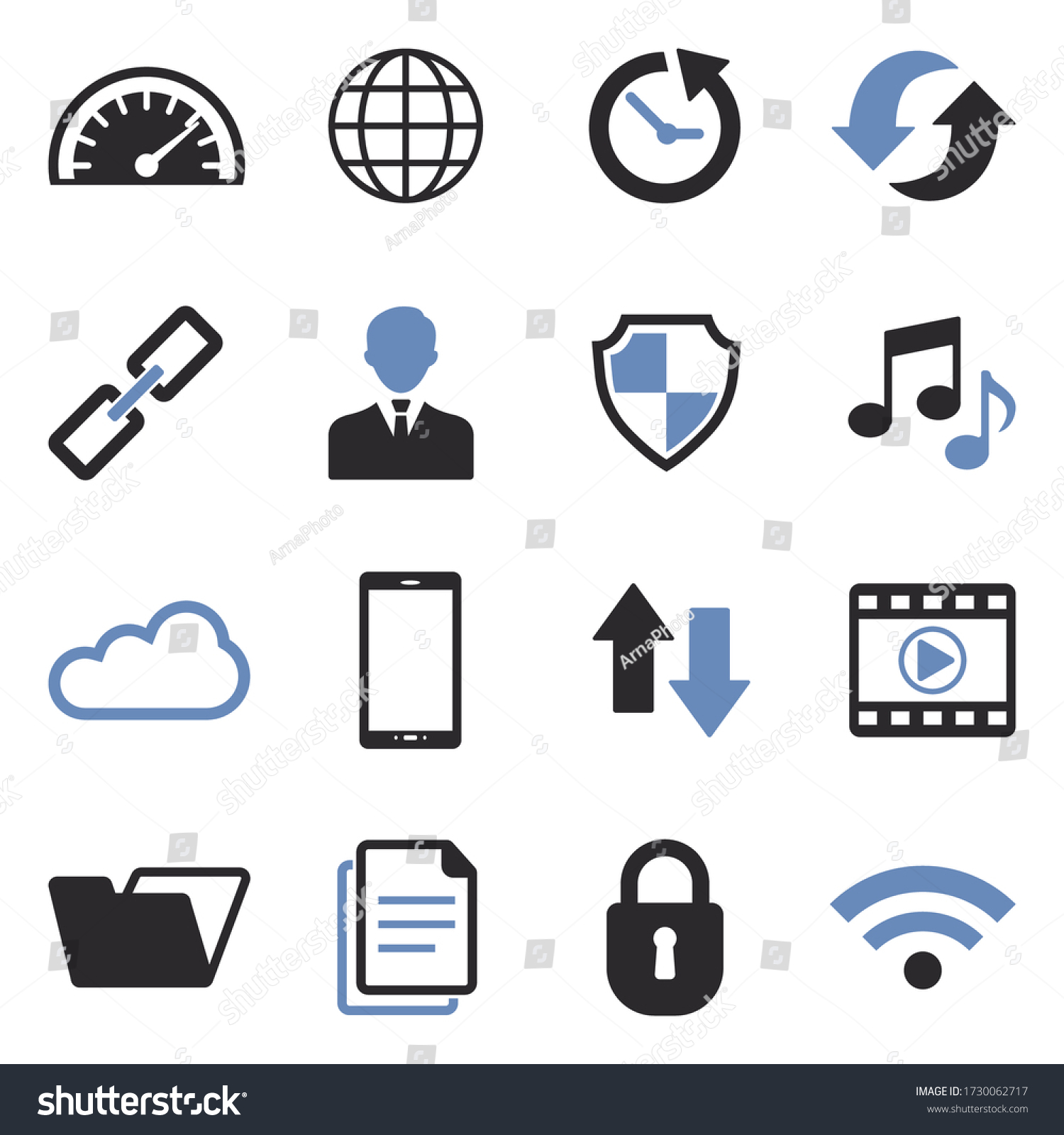 Computer Dashboard Icons Two Tone Flat: เวกเตอร์สต็อก (ปลอดค่าลิขสิทธิ์ ...
