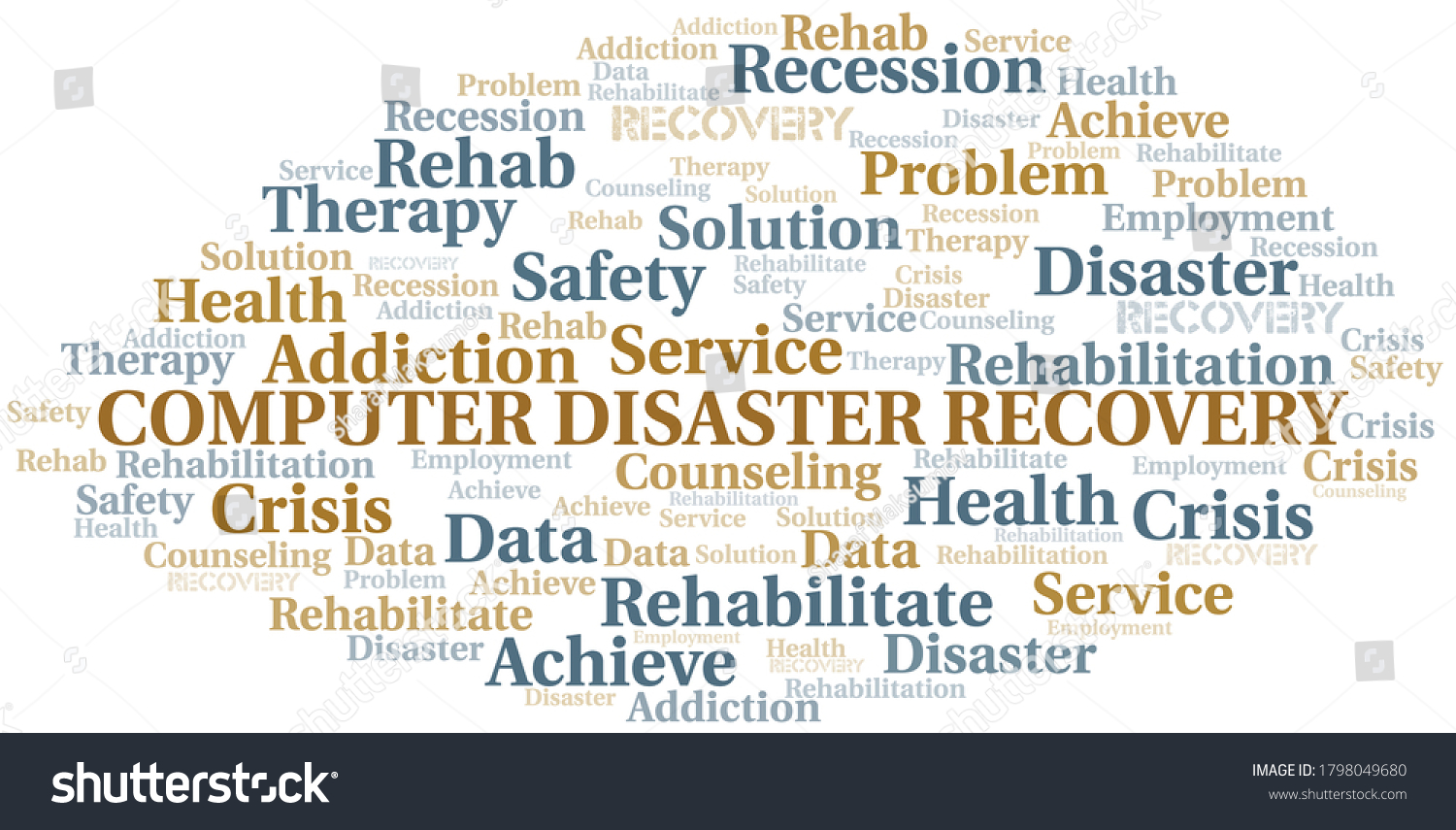 Computer Disaster Recovery Vector Word Cloud Stock Vector (Royalty Free ...