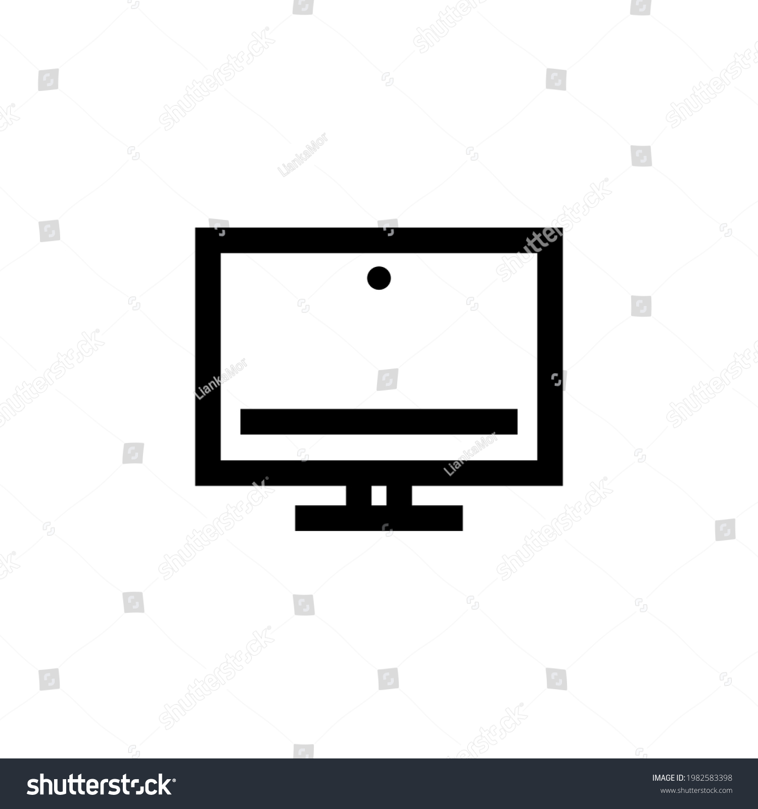 Computer Display Icon Device Icon Using Stock Vector (Royalty Free ...