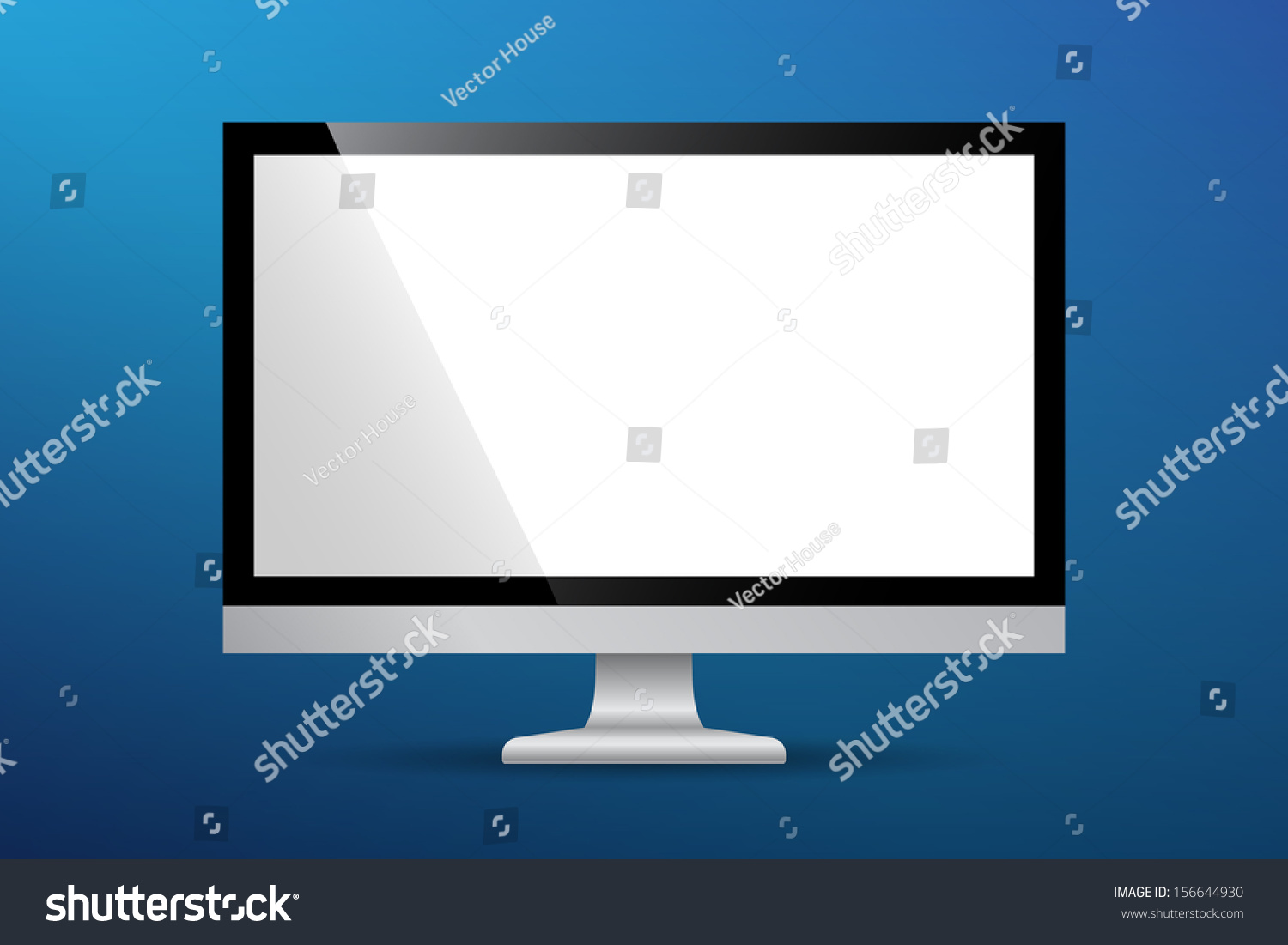 Computer Display Blank Screen Background Copy: เวกเตอร์สต็อก (ปลอดค่า ...