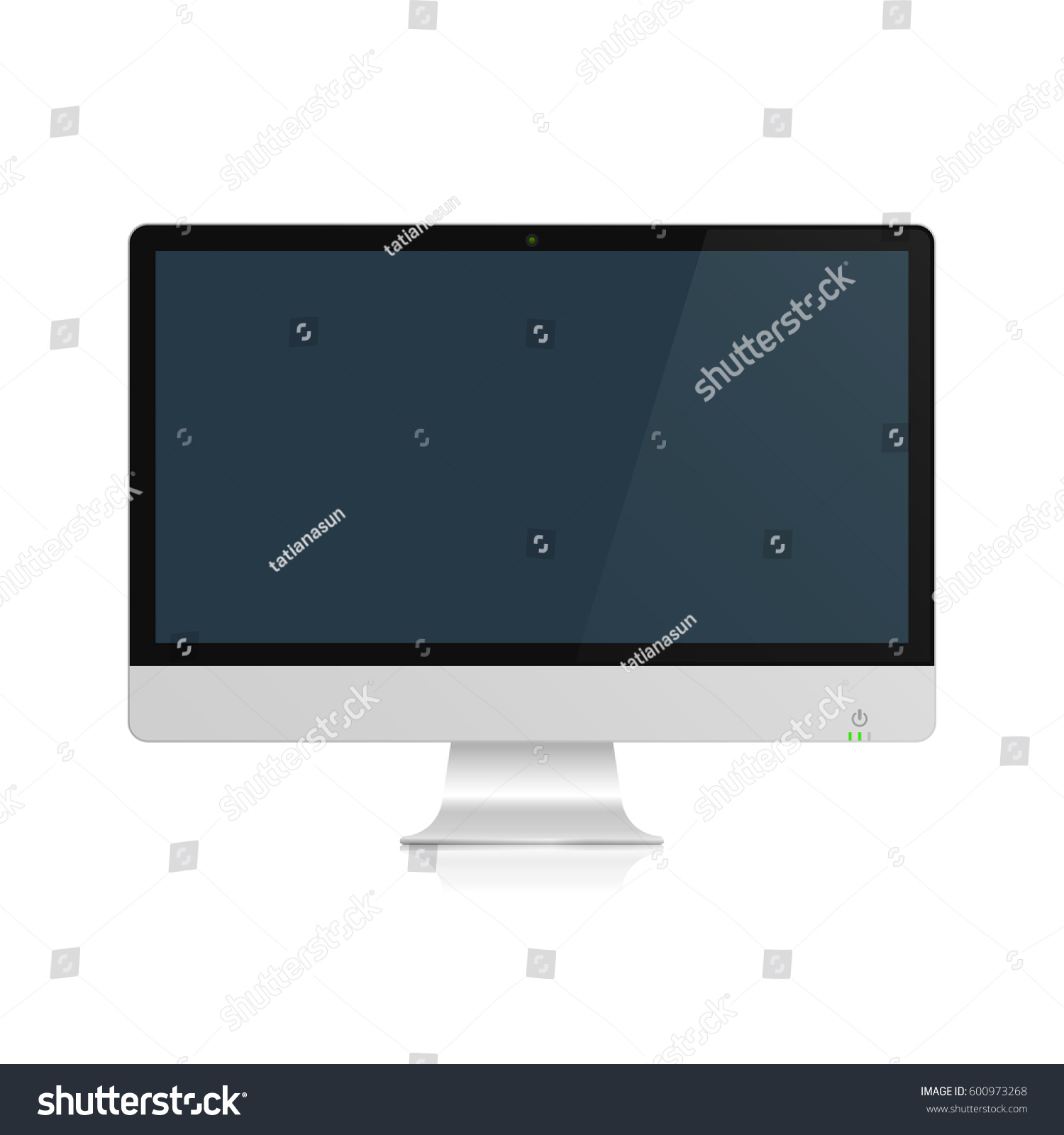 Computer Display Blank Screen Vector Isolated Stock Vector (Royalty Free) 600973268 | Shutterstock