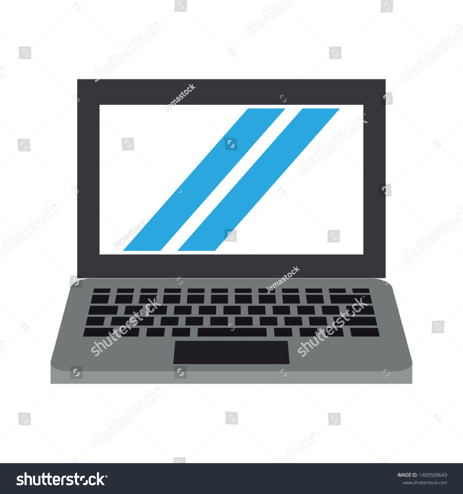 Computer Icon Cartoon Isolated Vector Illustration Stock Vector ...