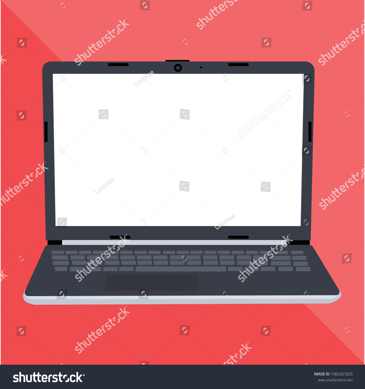 Computer Labtop Vector On Screen 스톡 벡터(로열티 프리) 1582201825 | Shutterstock