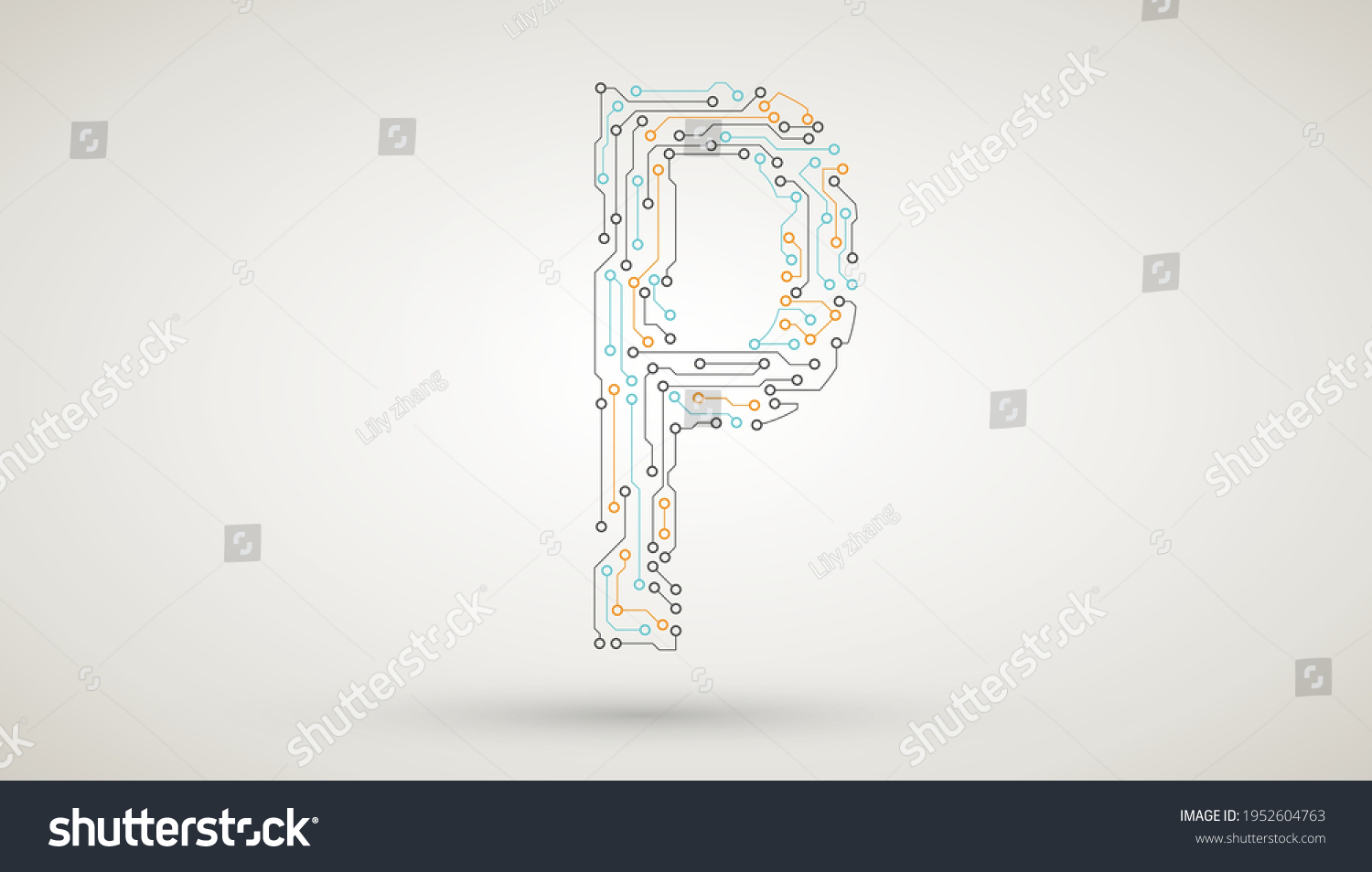 Computer Motherboard Circuit Board Electronic Elements: เวกเตอร์สต็อก ...