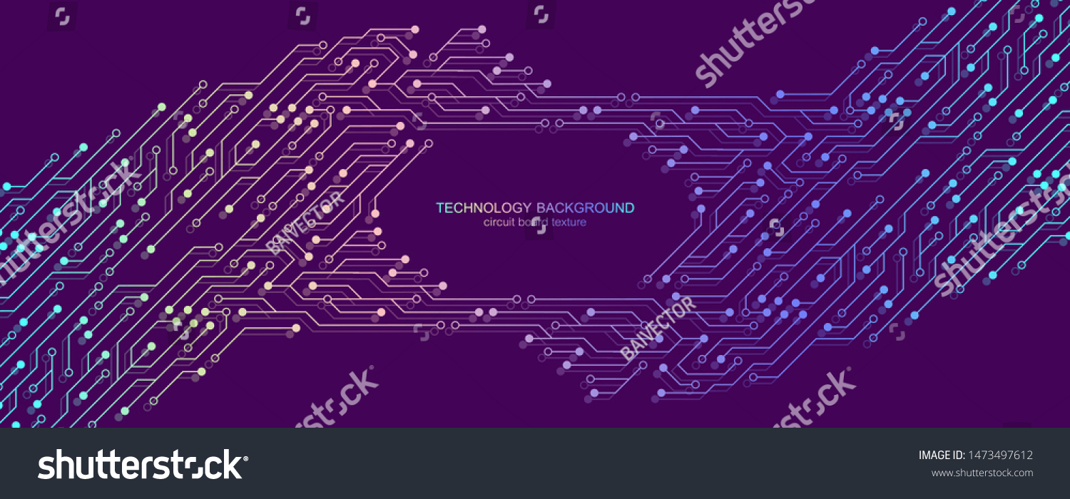 Computer Motherboard Vector Background Circuit Board: เวกเตอร์สต็อก ...