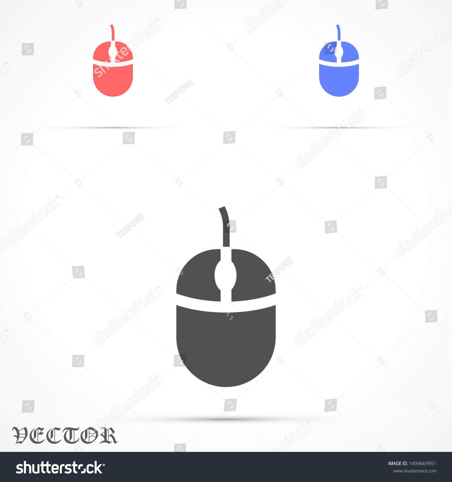 Computer Mouse Icon Symbol Computer Mouse Stock Vector (Royalty Free ...