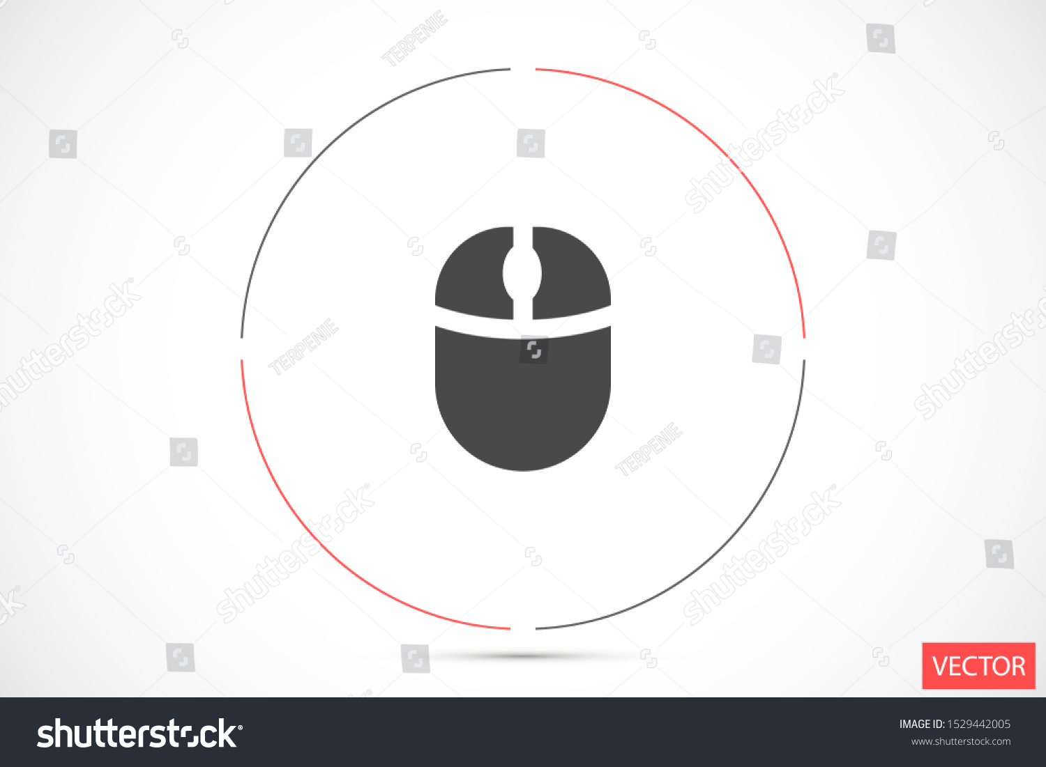 Computer Mouse Icon Symbol Computer Mouse: เวกเตอร์สต็อก (ปลอดค่า ...