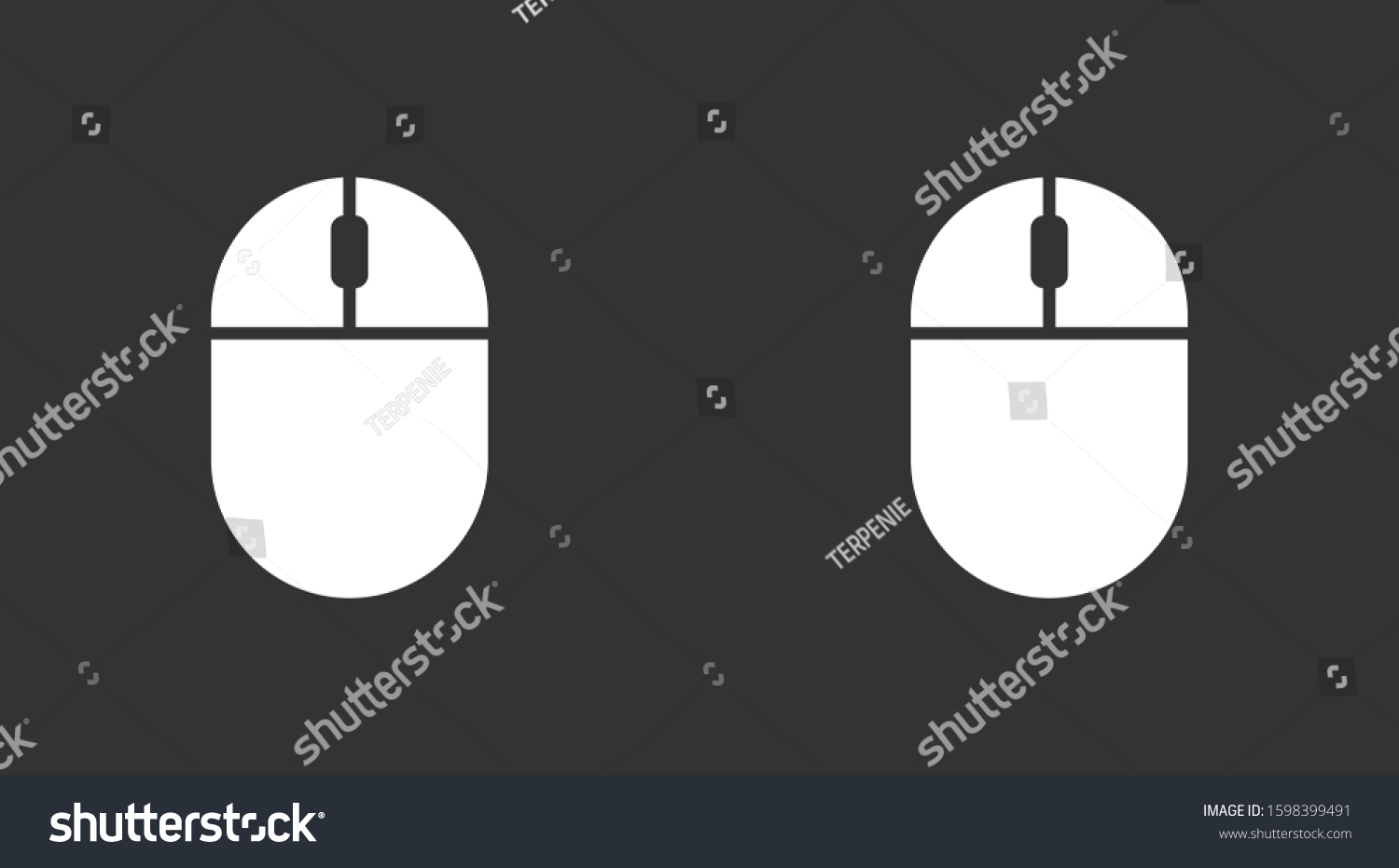 Computer Mouse Icon Symbol Computer Mouse Stock Vector (Royalty Free ...