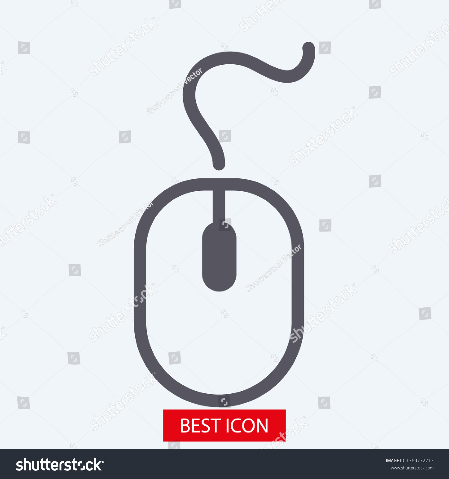Computer Mouse Icon Symbol Pc Mouse Stock Vector (Royalty Free ...