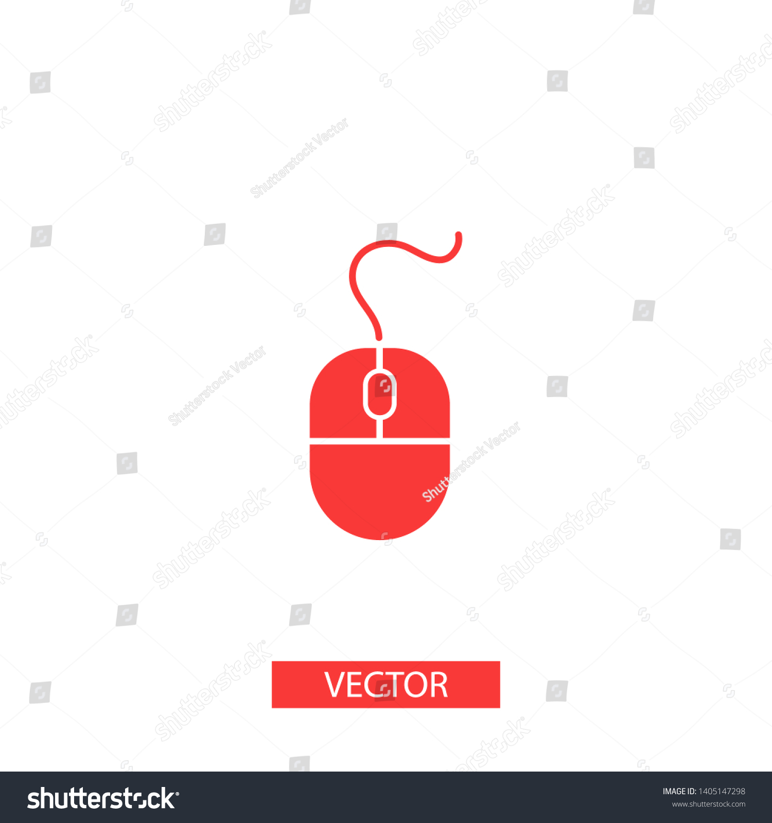 Computer Mouse Icon Symbol Pc Mouse Stock Vector (Royalty Free ...