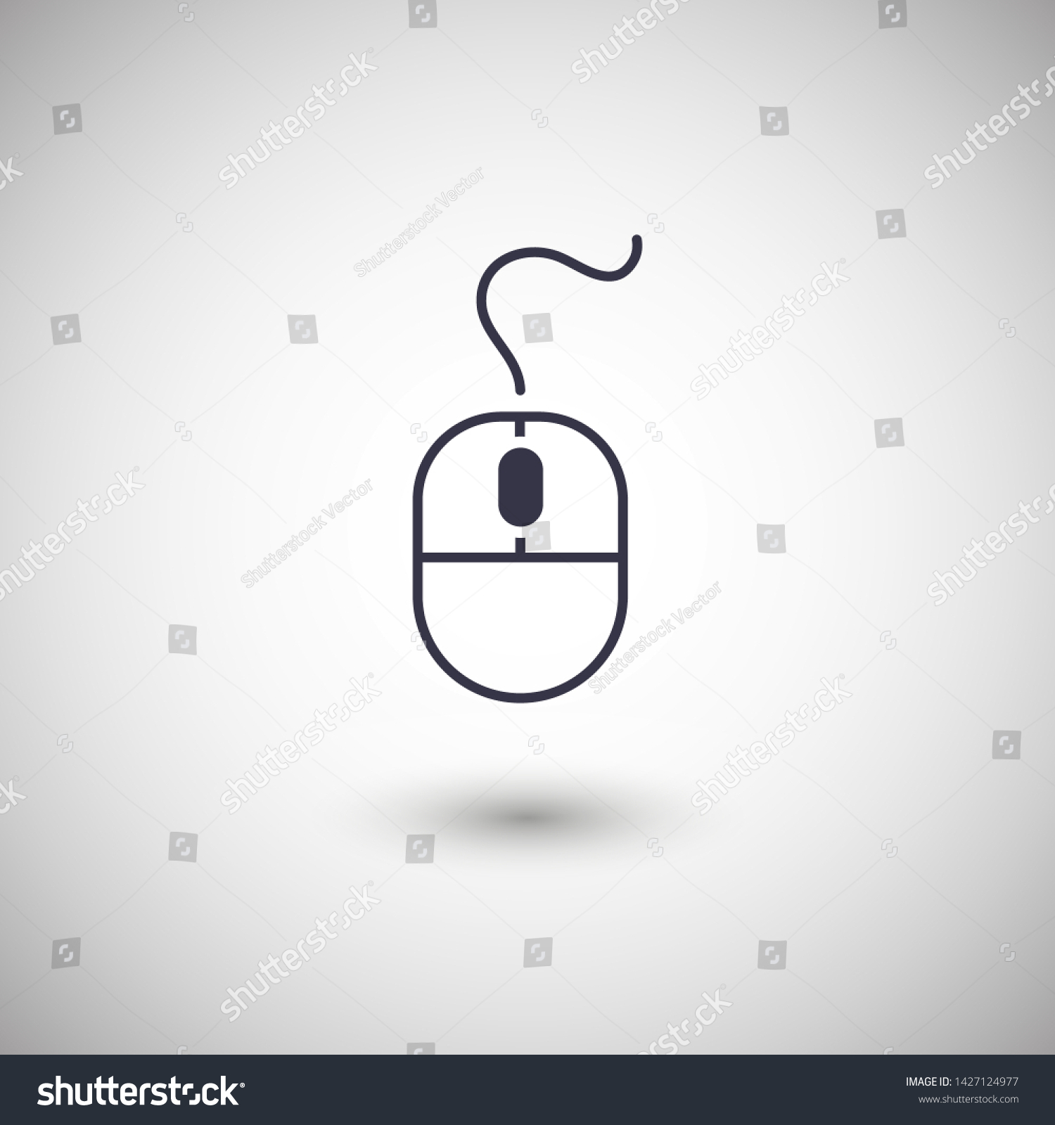 Símbolo de icono del mouse del: vector de stock (libre de regalías ...