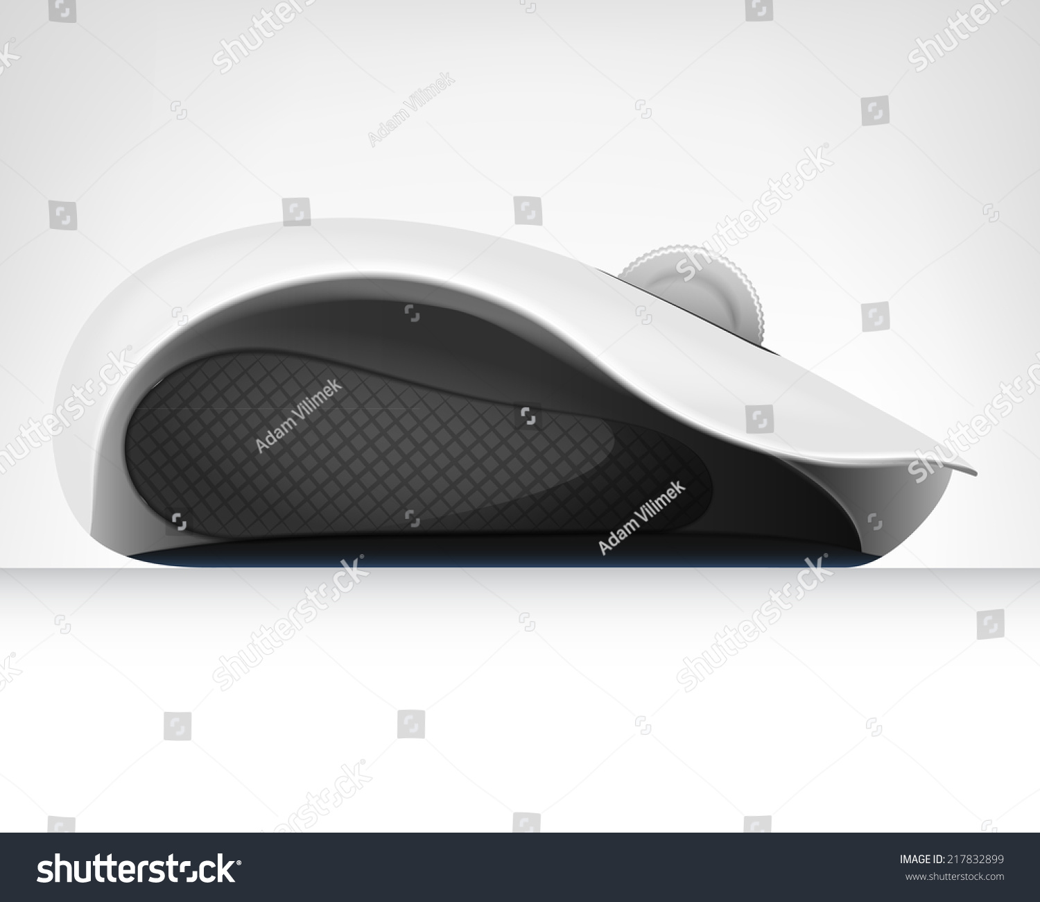 Computer Mouse Side View Isolated Object Stock Vector (Royalty Free ...