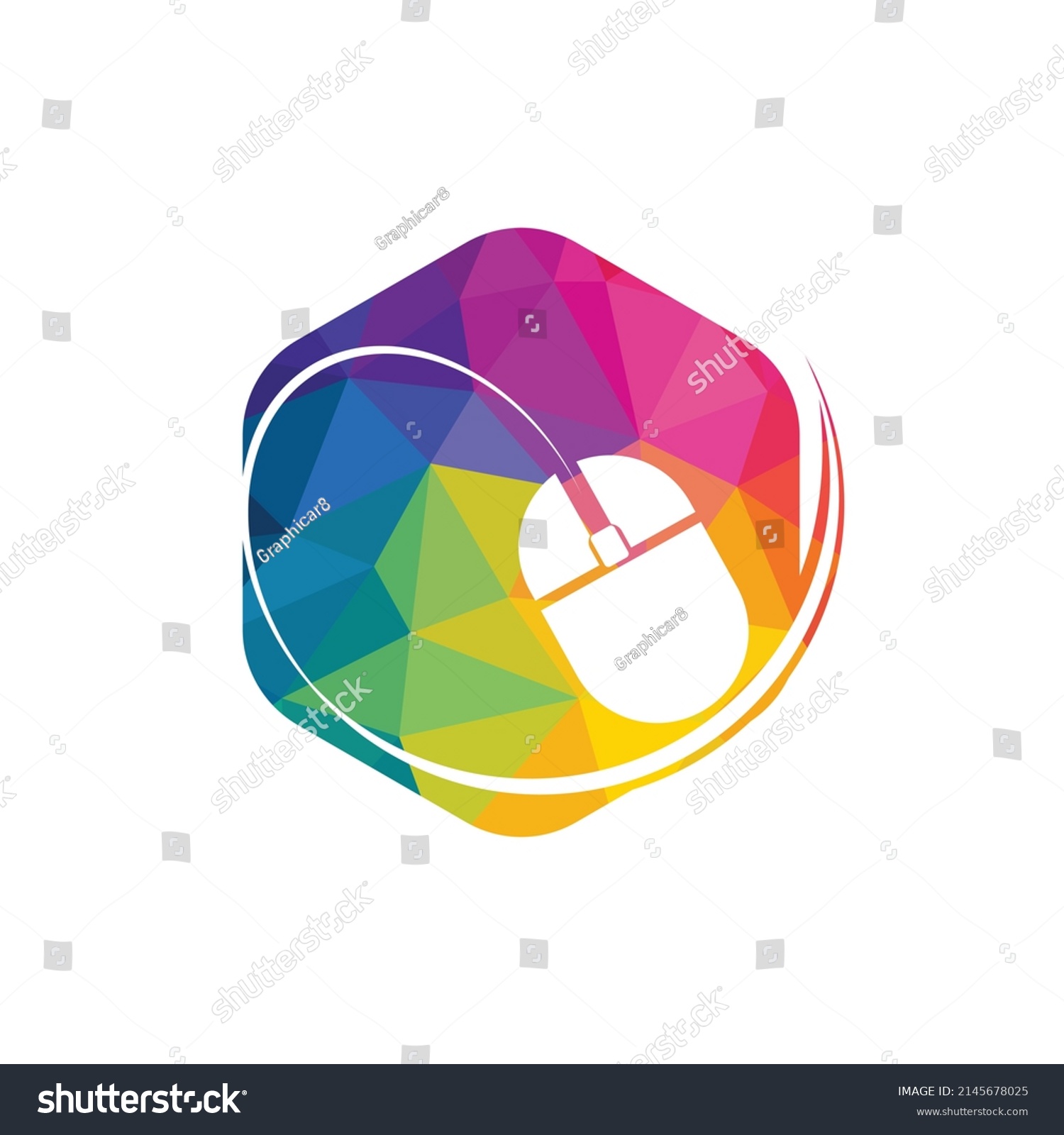 Computer Mouse Logo Design Fast Cursor Stock Vector (Royalty Free ...