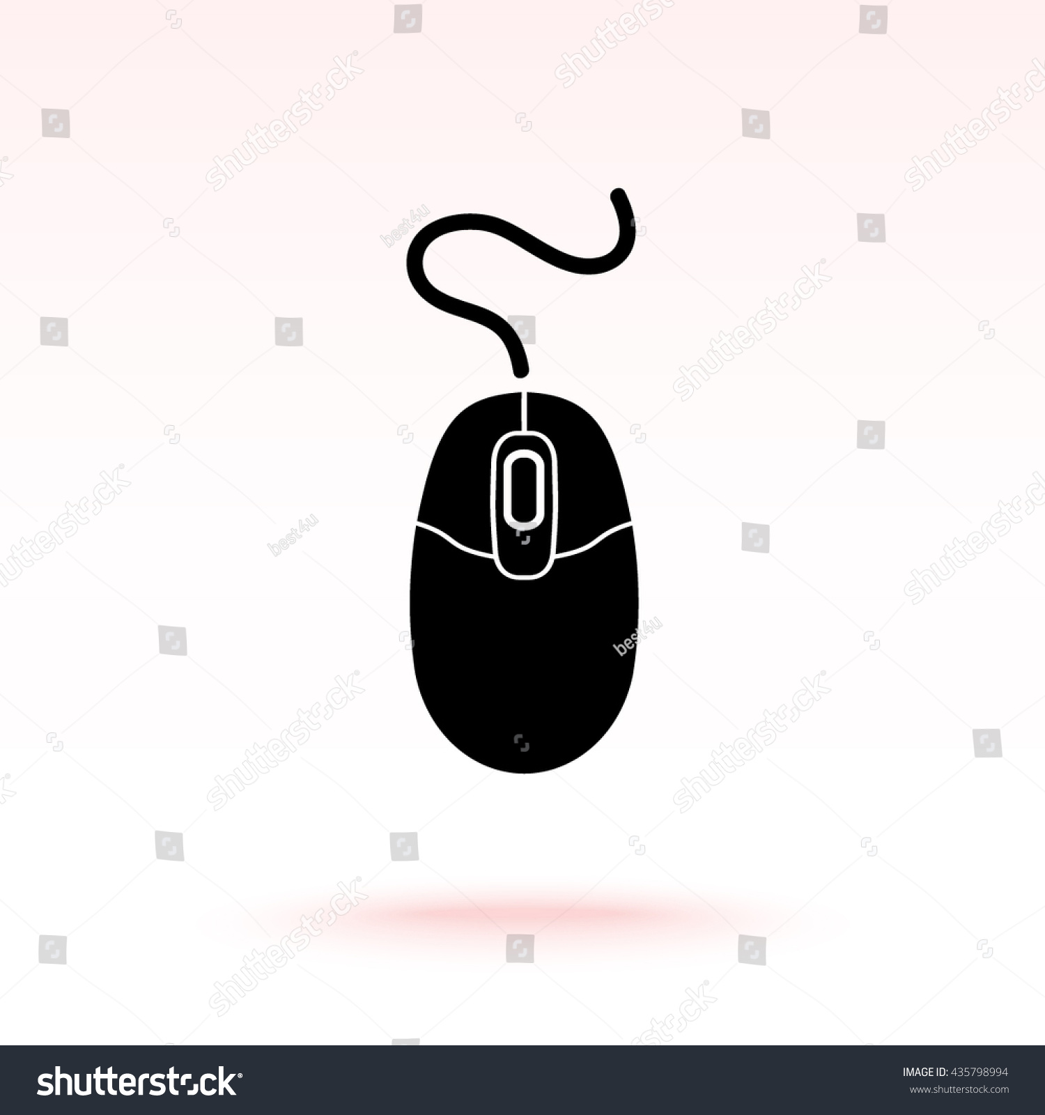 Computer Mouse Sign Icon Vector Illustration Stock Vector (Royalty Free ...
