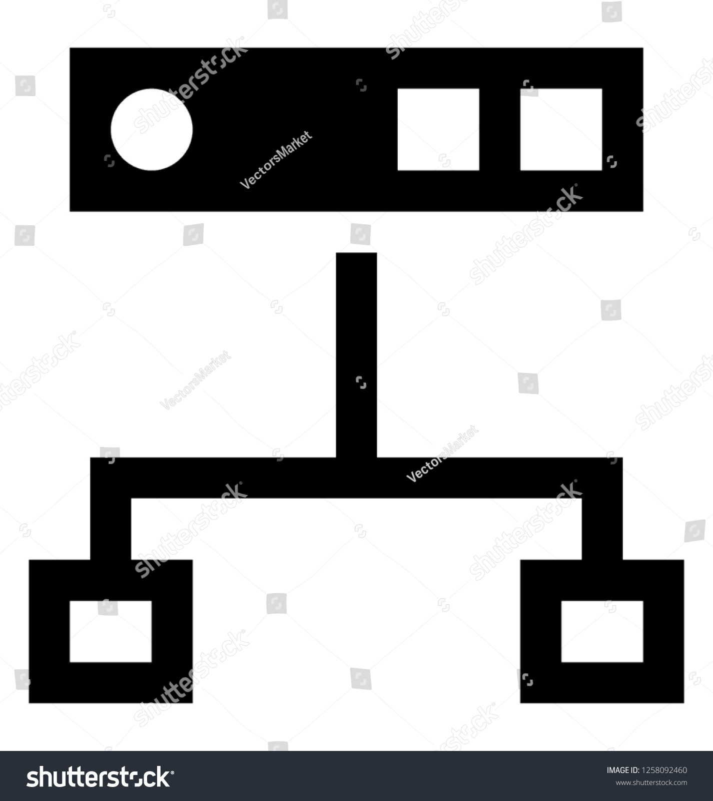 Computer Network Glyph Icon Stock Vector (Royalty Free) 1258092460 ...