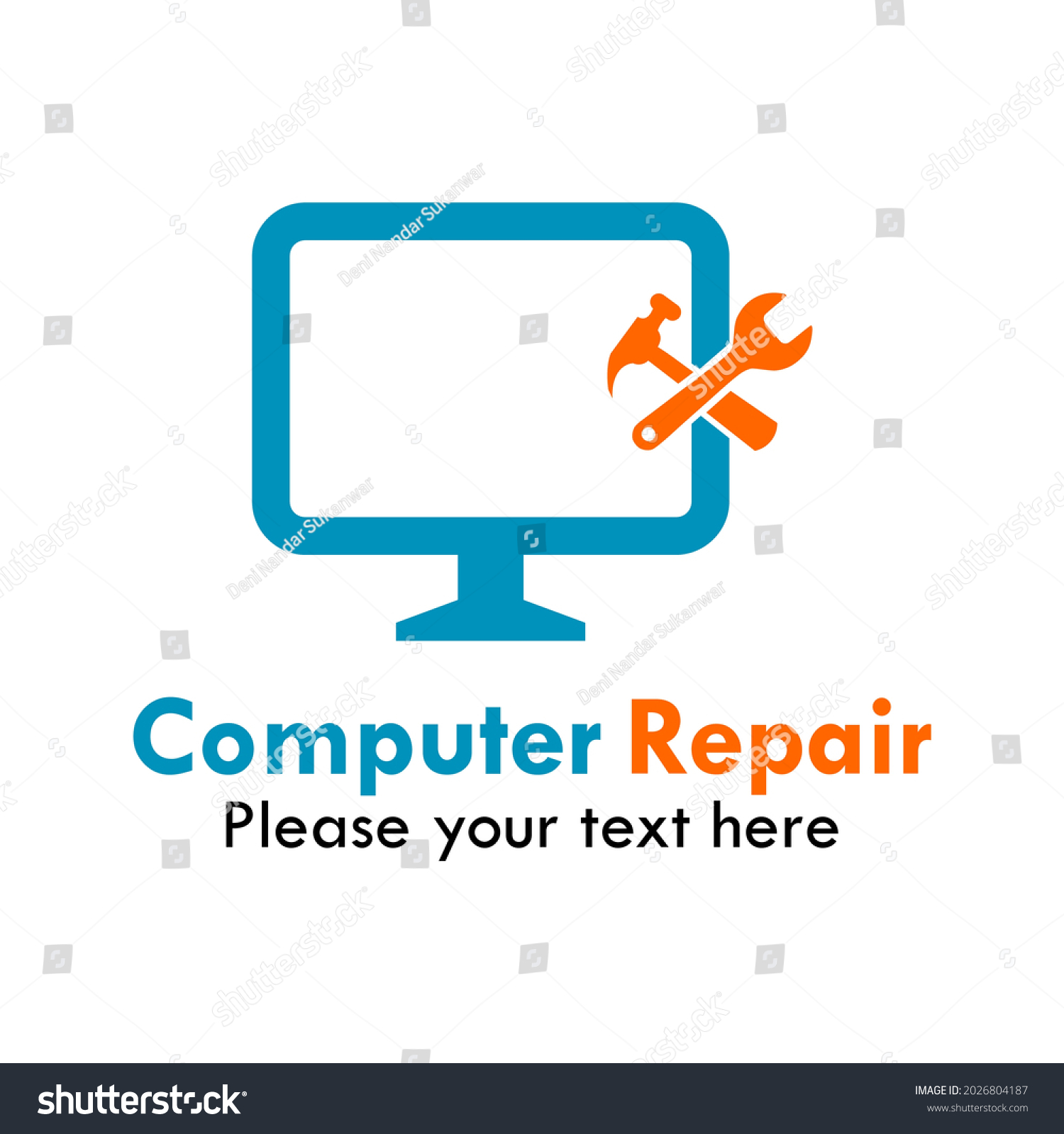 Ilustración del logotipo de reparación de: vector de stock (libre de ...