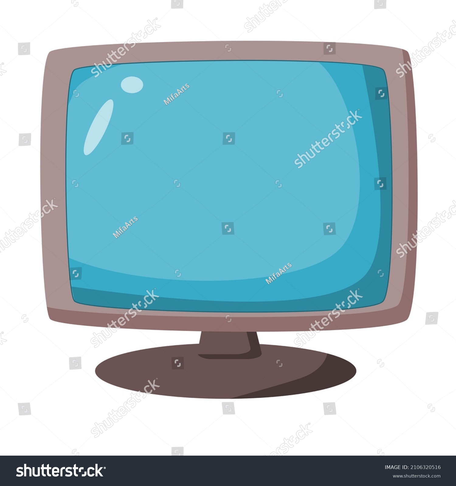 Computer Screen Cartoon Game Art Vector Stock Vector (Royalty Free ...