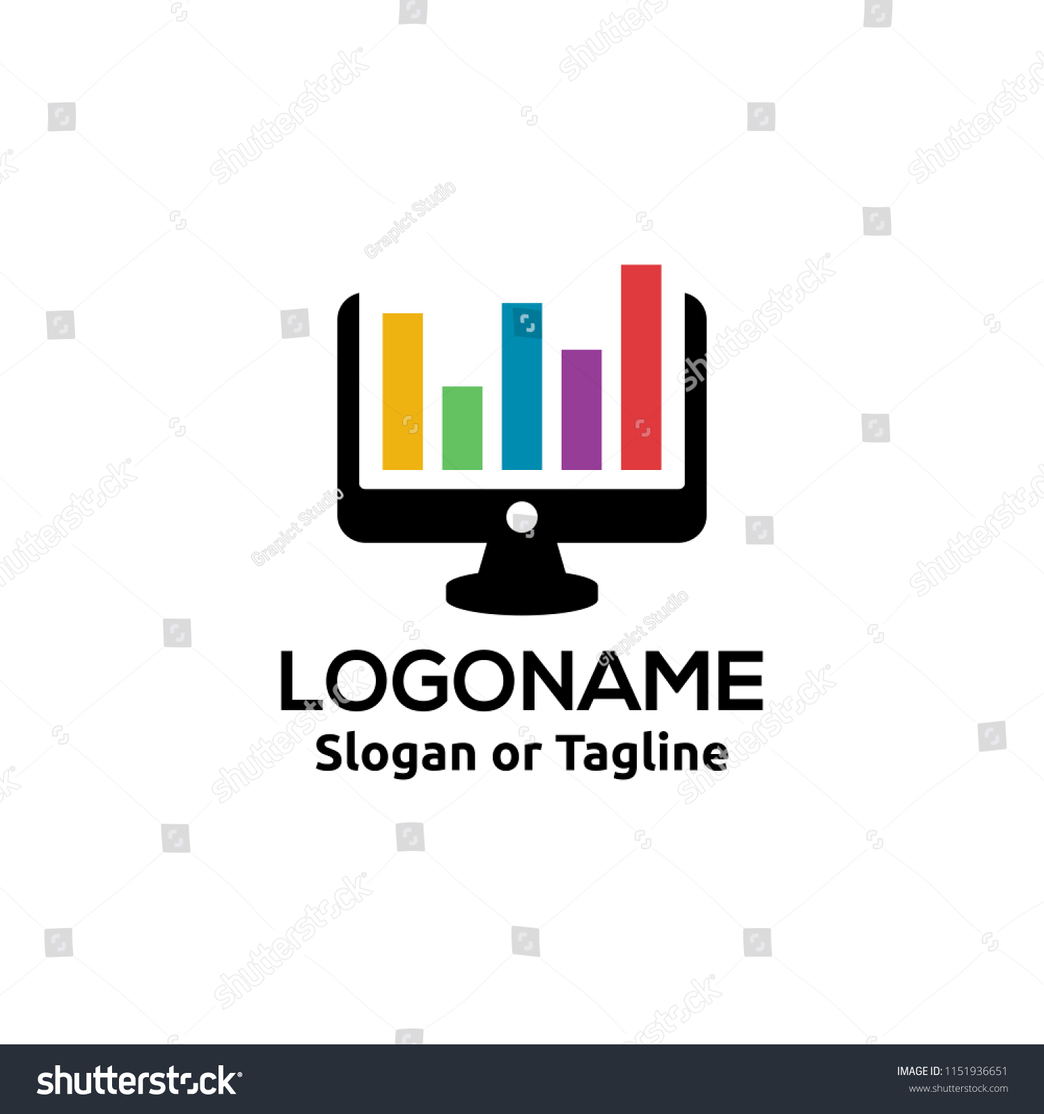 Computer Service Logo Web Service Logo Stock Vector (Royalty Free ...
