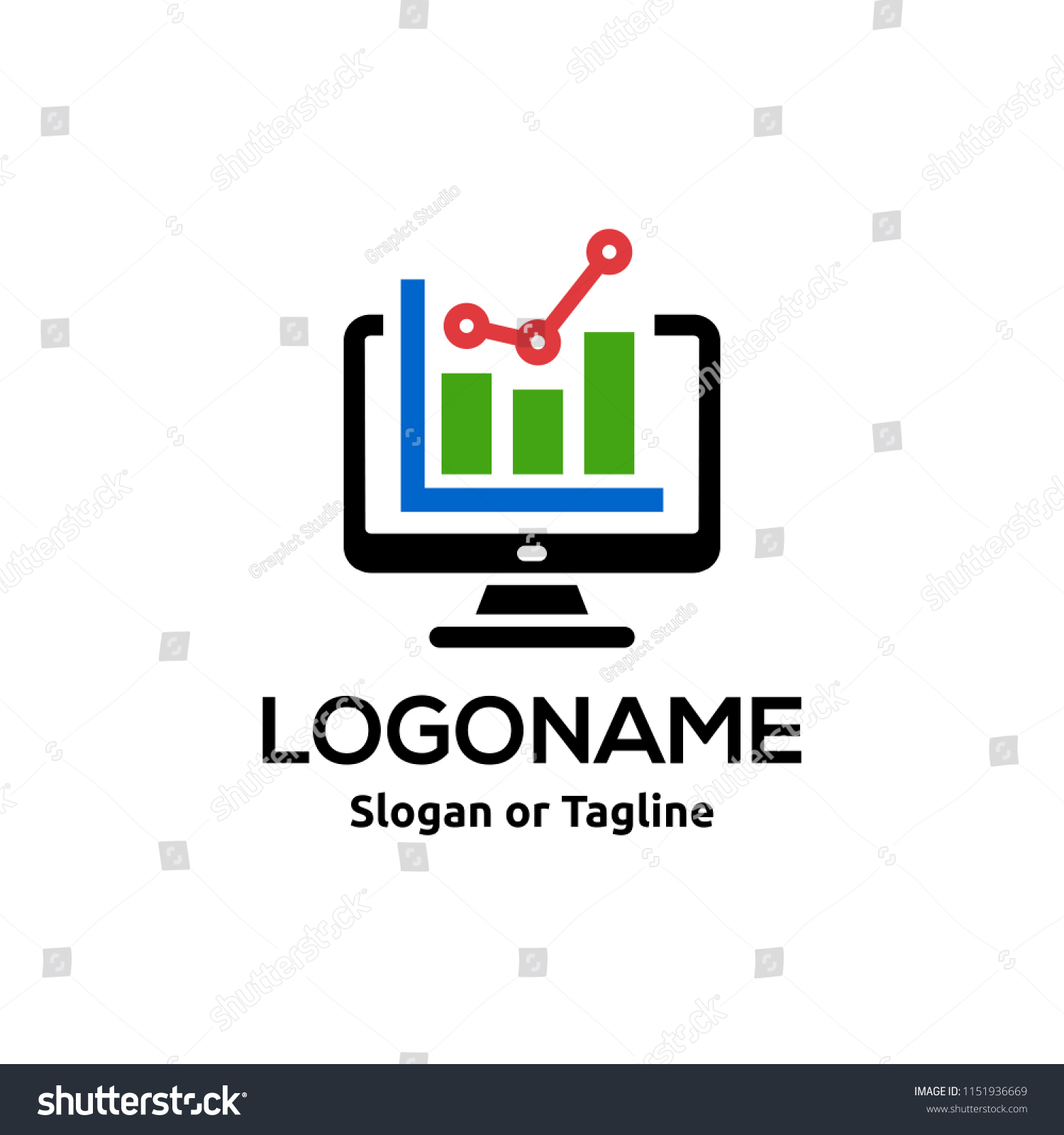 Computer Service Logo Web Service Logo Stock Vector (Royalty Free ...