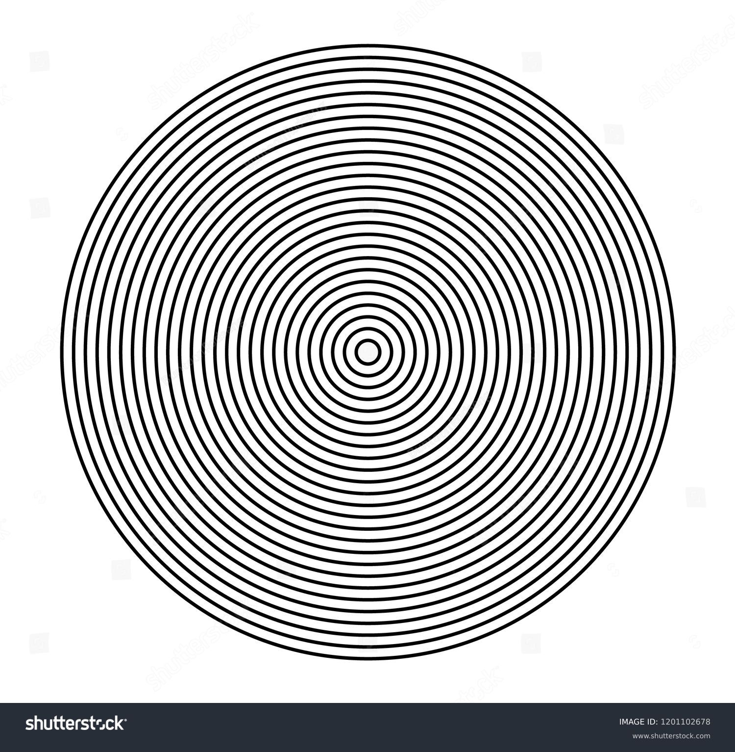 Elementos de círculo concéntrico. Elemento para: vector de stock (libre ...