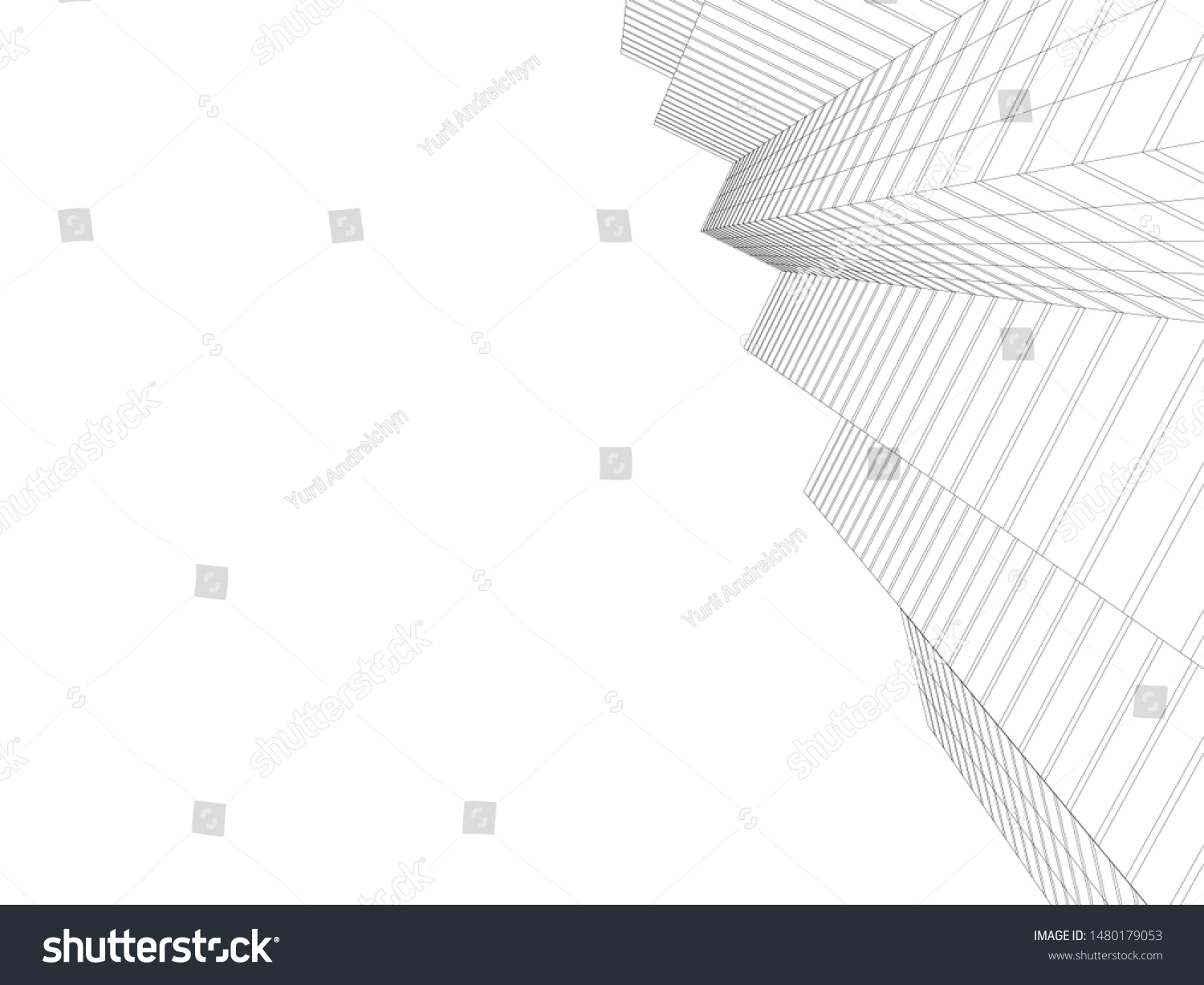 Concept 3d Architecture Building Vector Illustration Stock Vector ...