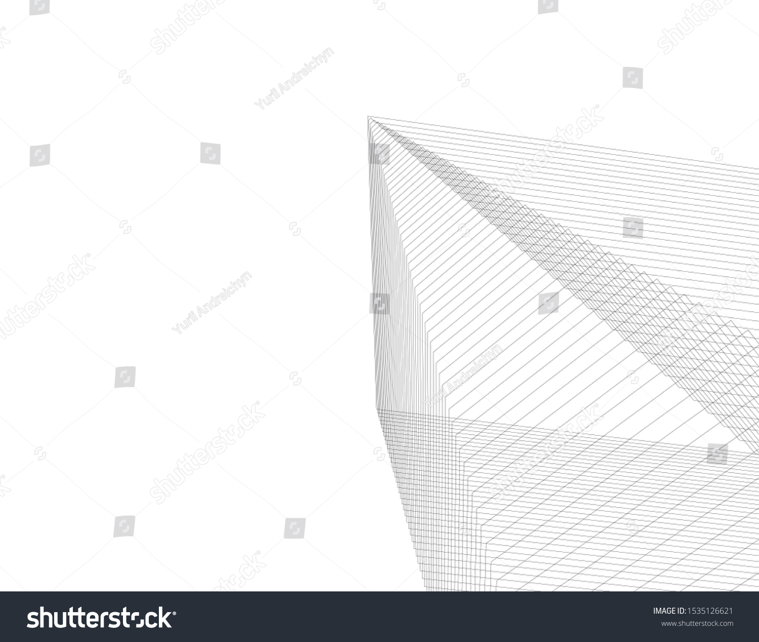 Concept 3d Architecture Building Vector Illustration Stock Vector ...