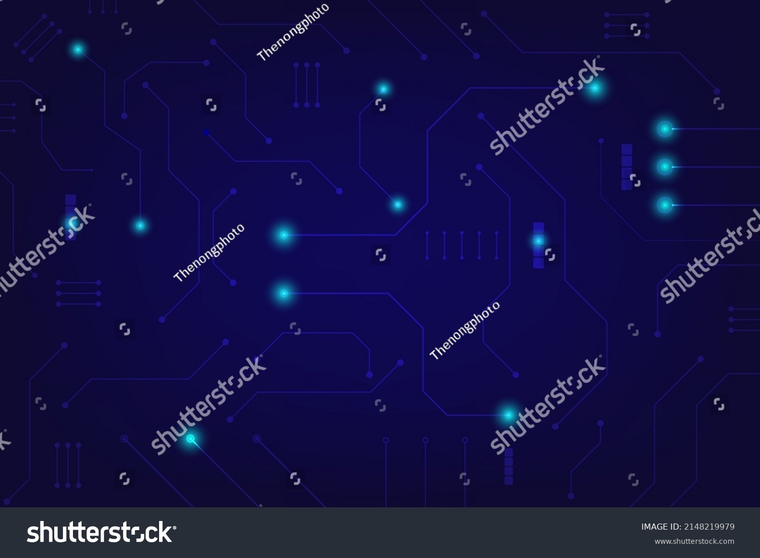 Concept Electronic Circuit Board Background Stock Vector (Royalty Free ...