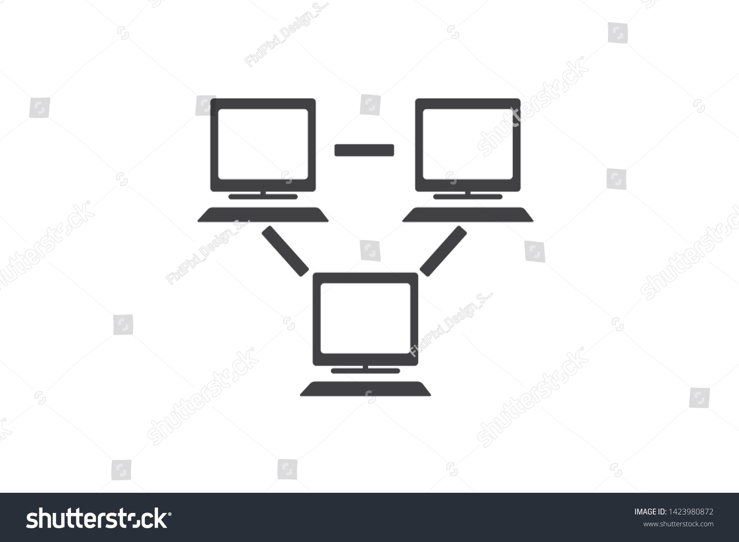 Concept Map Diagram Network Icon Simple: Stock-Vektorgrafik (Lizenzfrei ...