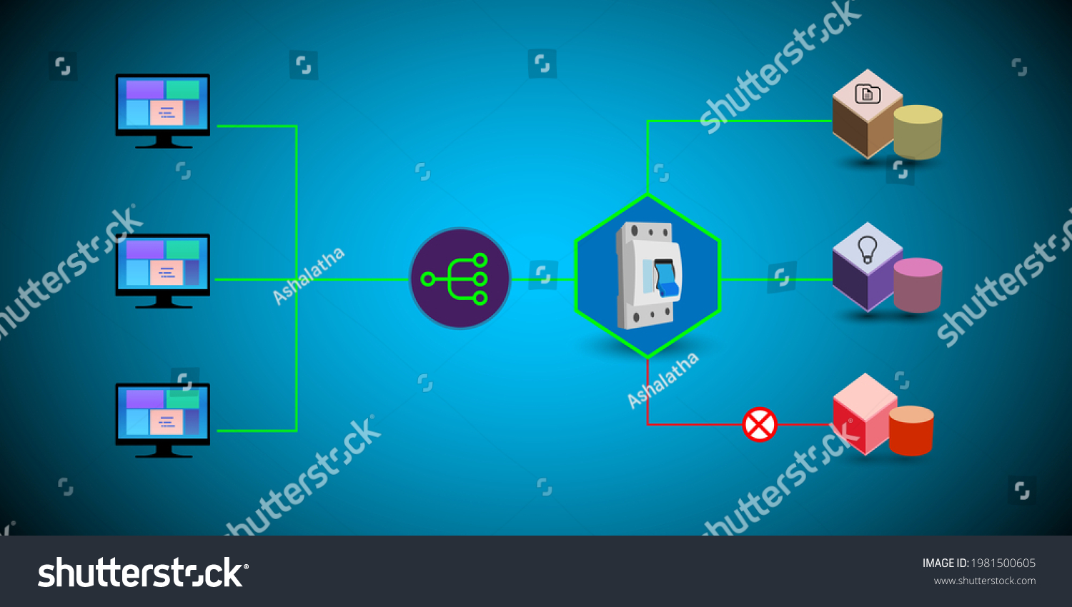 Concept Circuit Breaker Design Pattern Handling Stock Vector (Royalty ... Concept Circuit Breaker Design Pattern Handling Stock Vector (Royalty ...