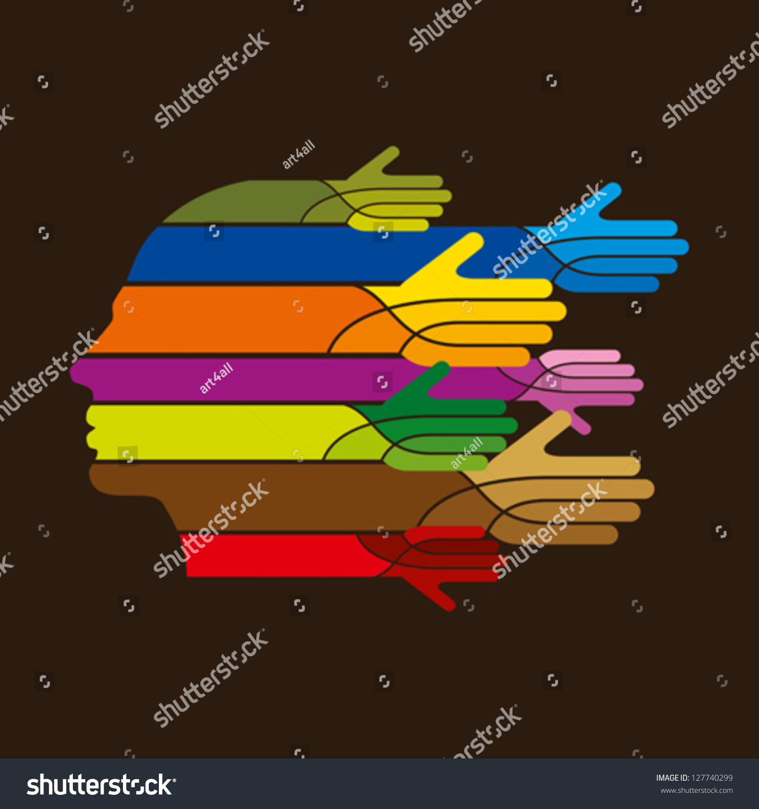 Concept Unity Stock Vector (Royalty Free) 127740299 | Shutterstock