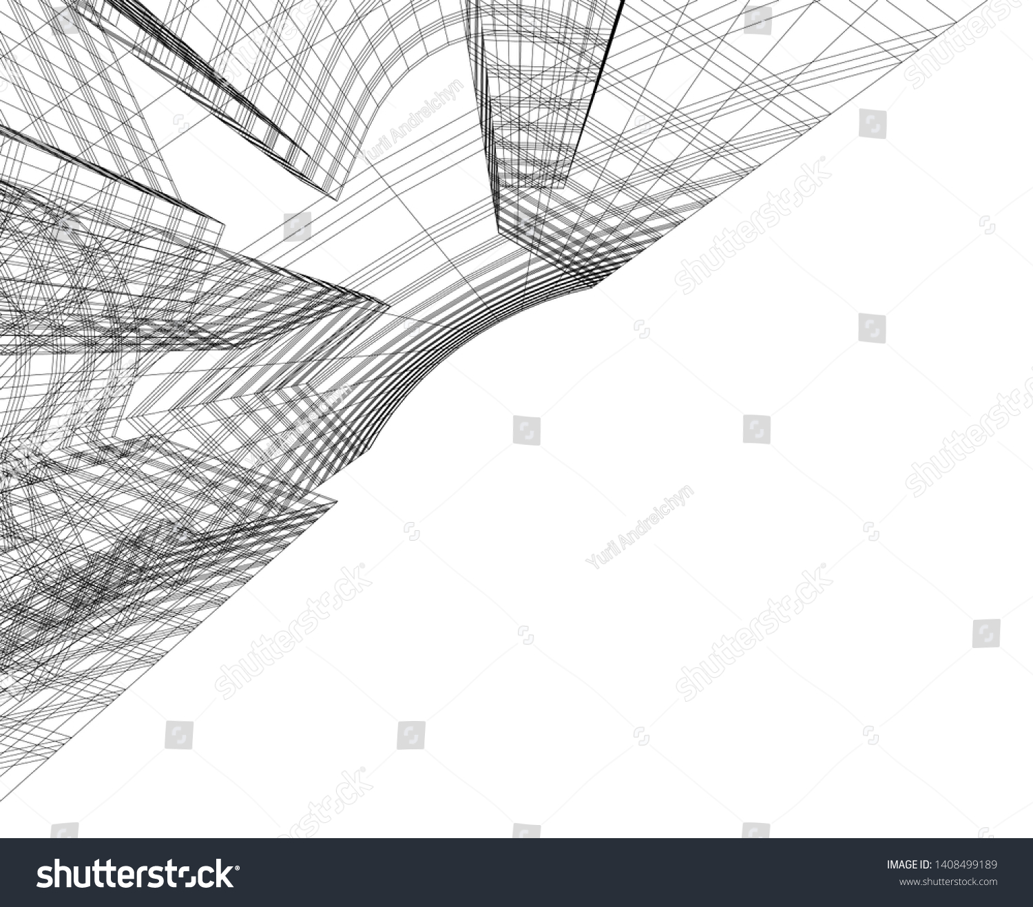 Concept Skyscraper Buildings Architecture Vector Illustration Stock ...