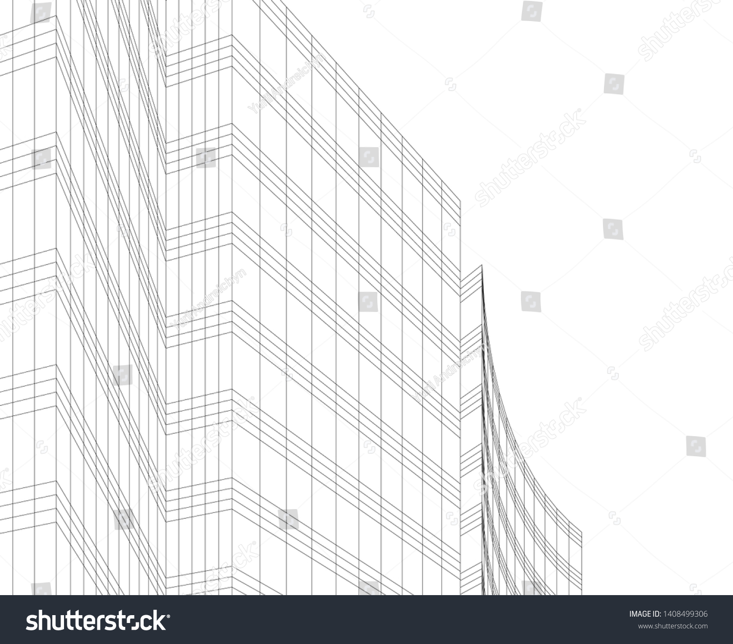 Concept Skyscraper Buildings Architecture Vector Illustration Stock ...