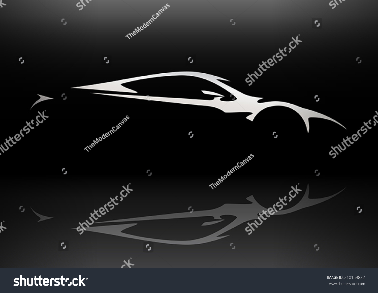 Concepto Sportscar Vehicle Silhouette 06: vector de stock (libre de ... Concepto Sportscar Vehicle Silhouette 06: vector de stock (libre de ...