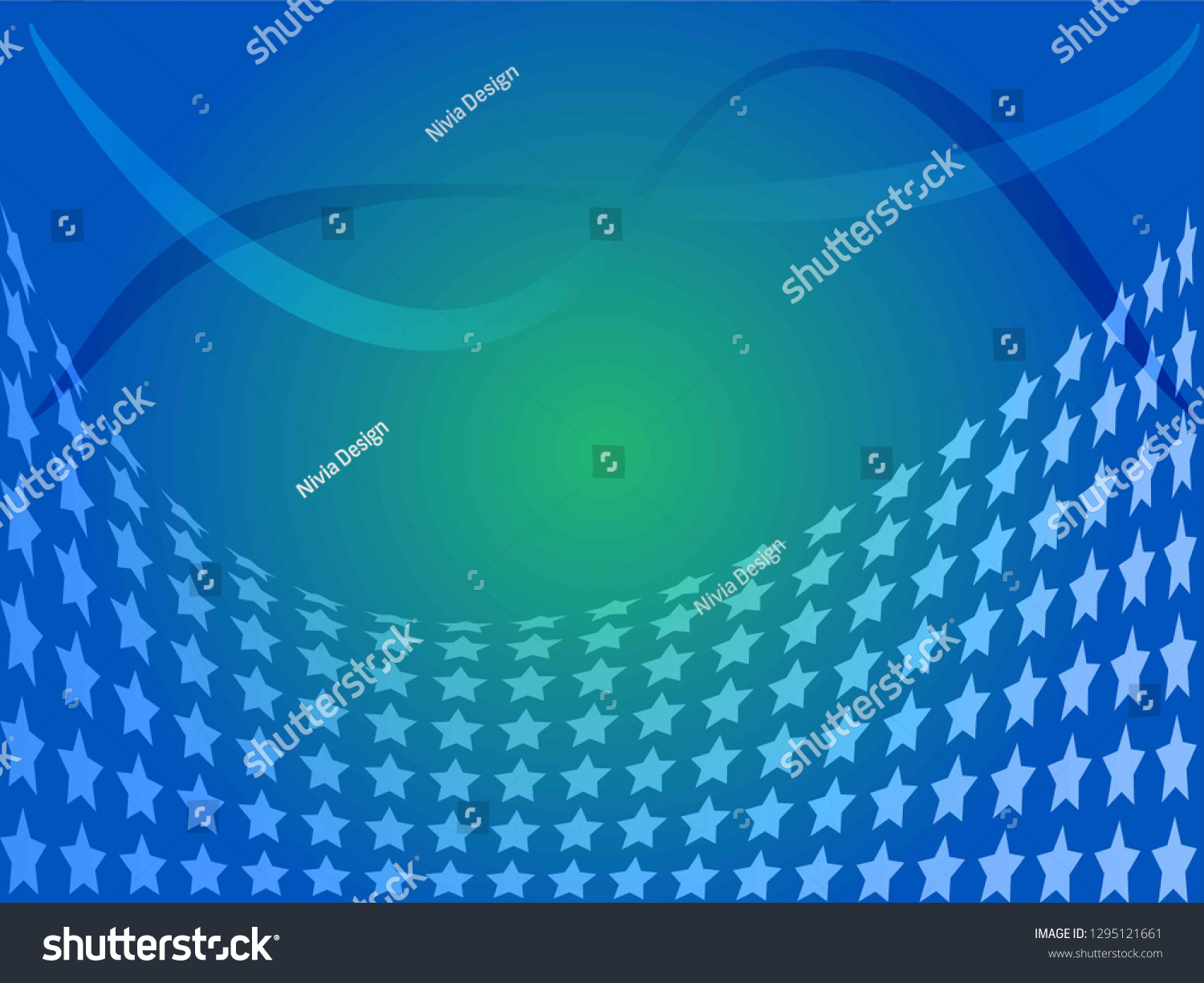 Concept Star Wavy Design Eps 10 Stock Vector (Royalty Free) 1295121661 ...
