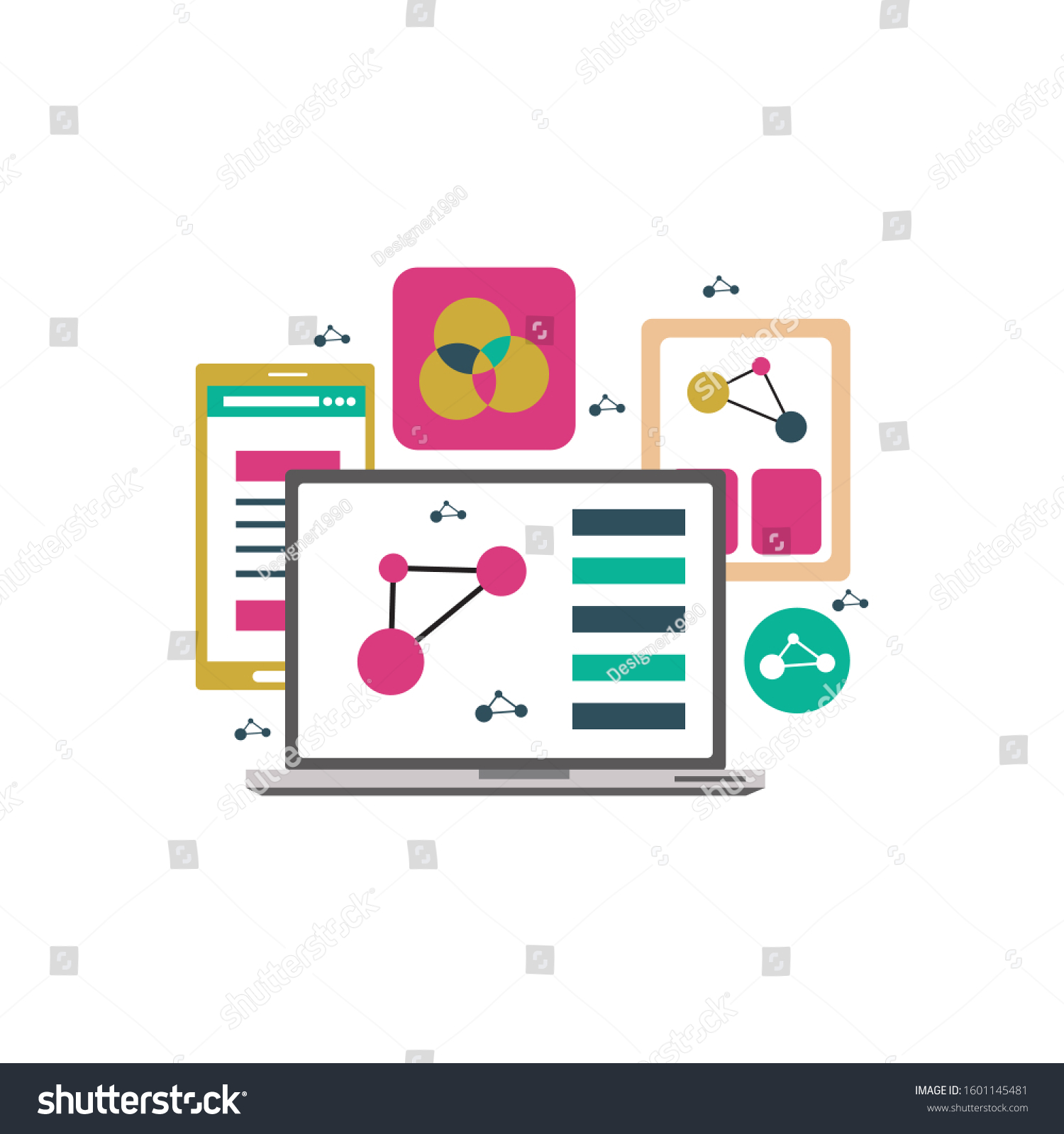 Concept Web Design Creative Process Conceptual Stock Vector (Royalty ...