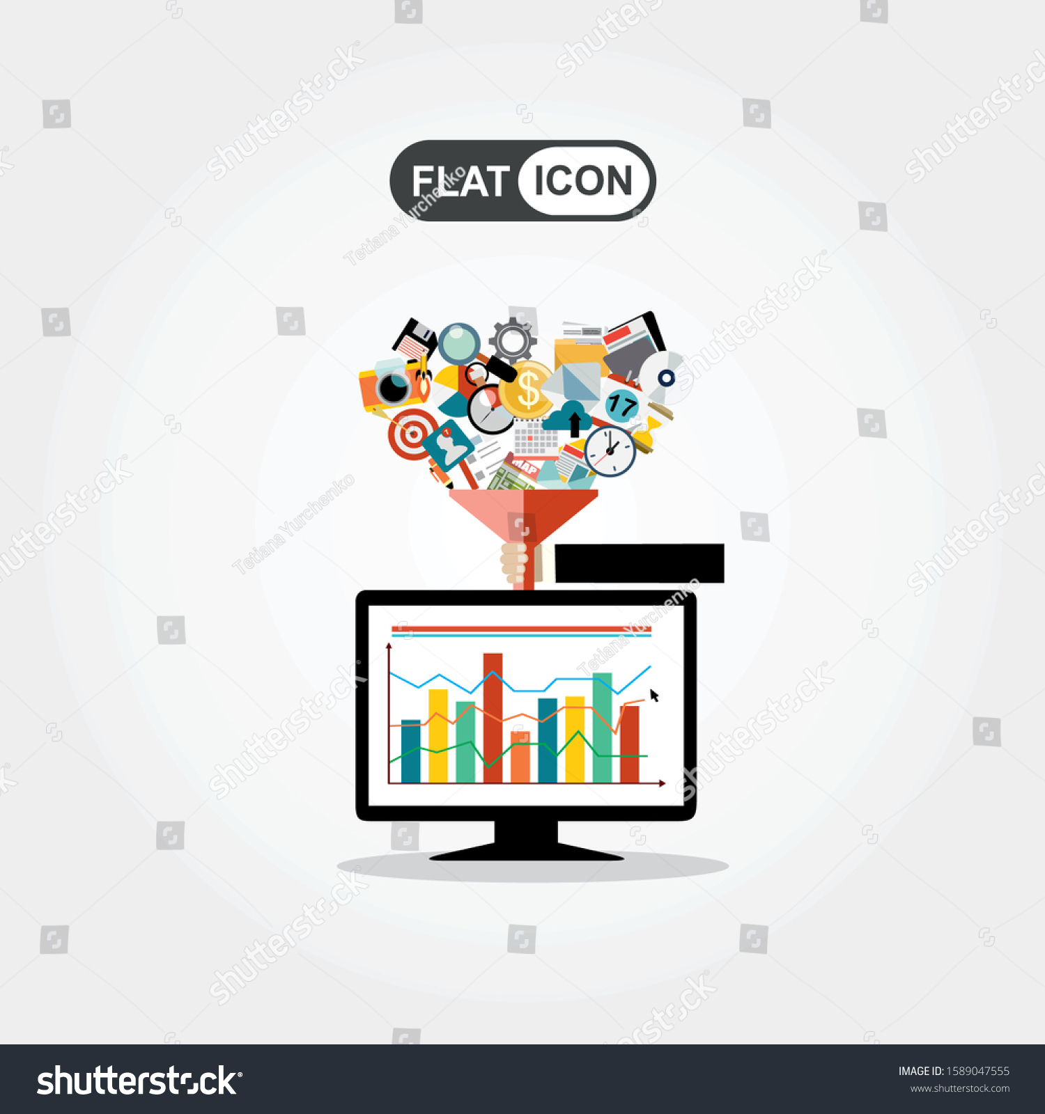 Concepts Creative Process Big Data Filter Stock Vector (Royalty Free ... Concepts Creative Process Big Data Filter Stock Vector (Royalty Free ...